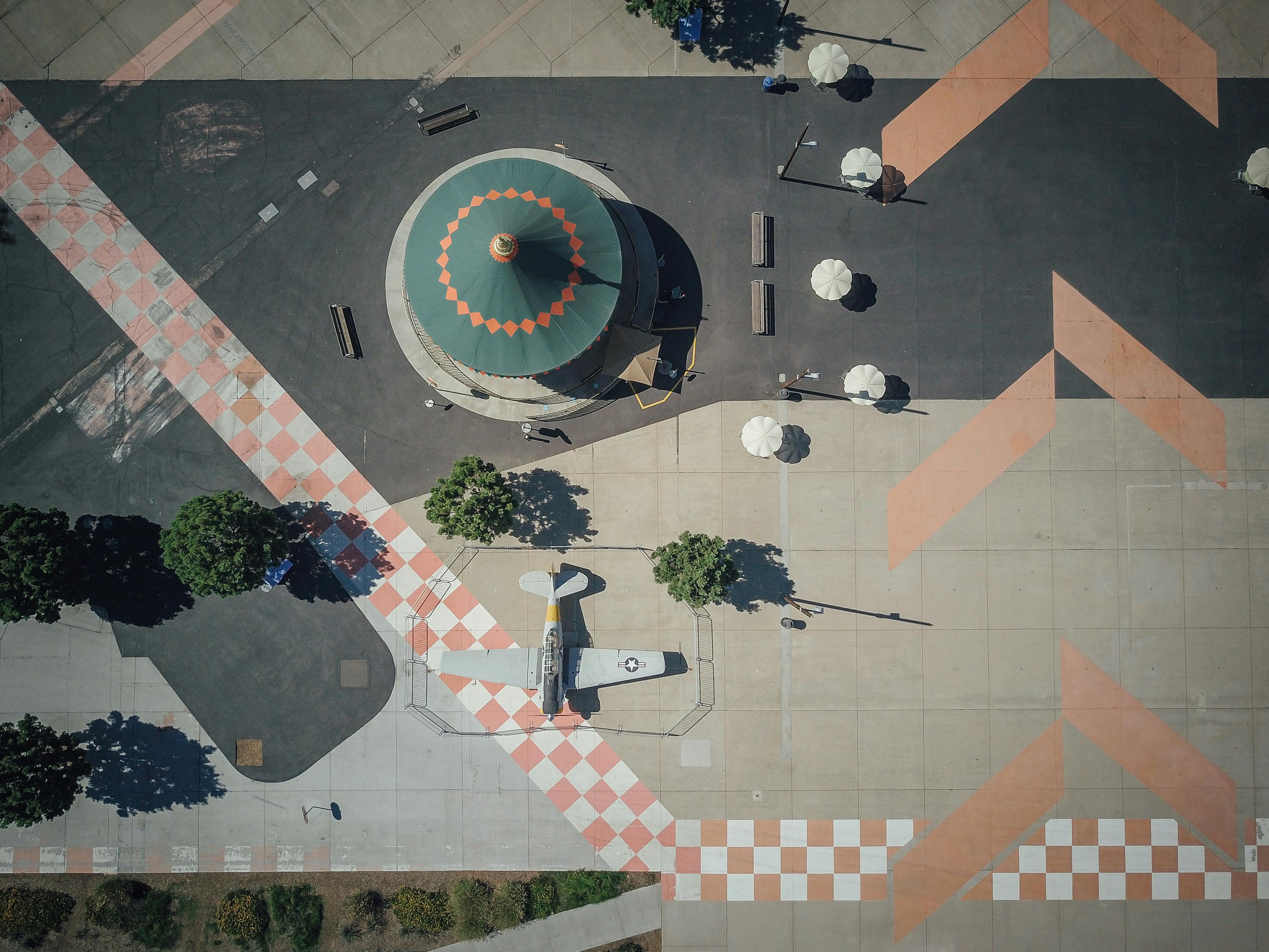 Aerial View of a Carousel · Free Stock Photo