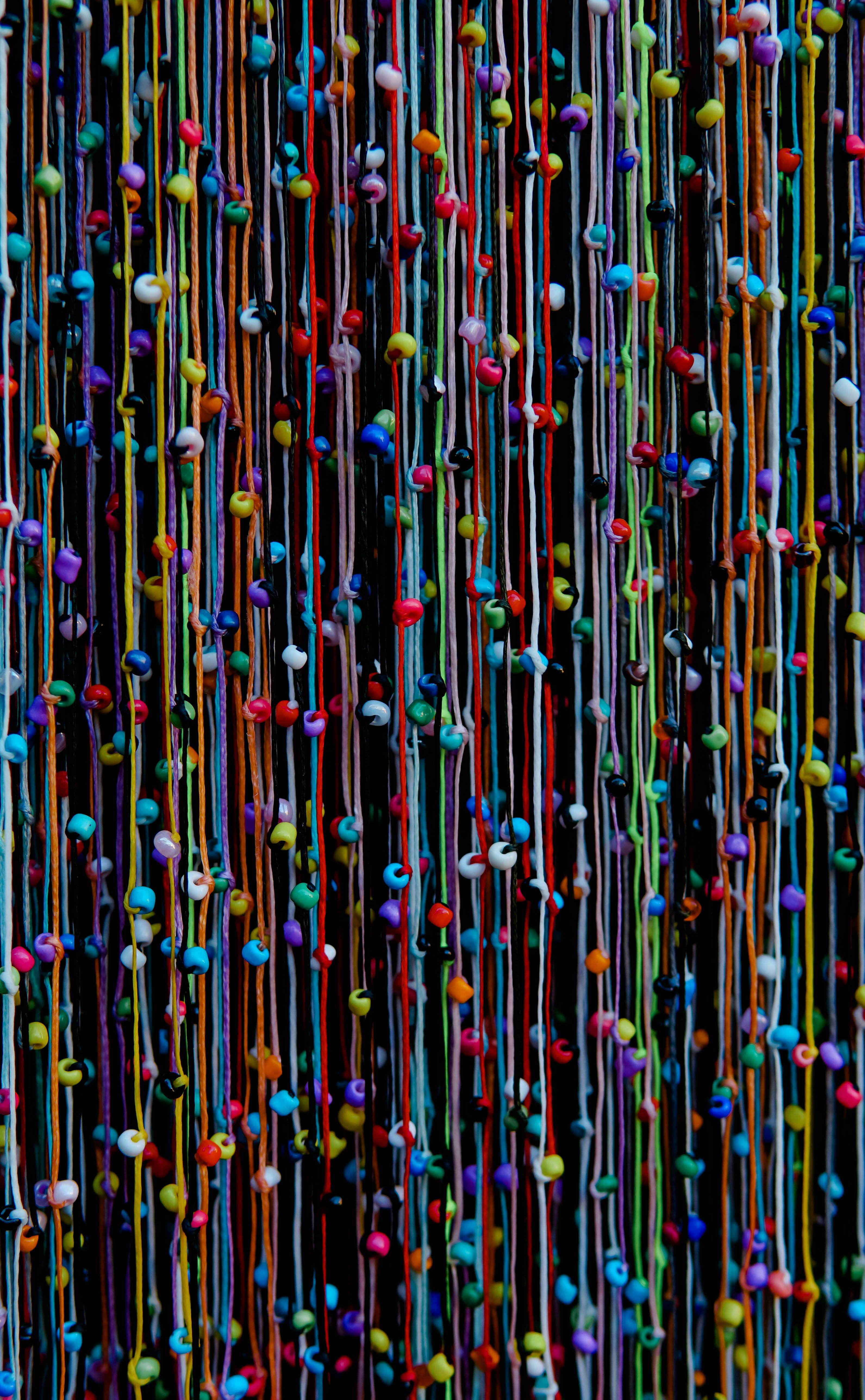 Colorful Strings with Beads · Free Stock Photo