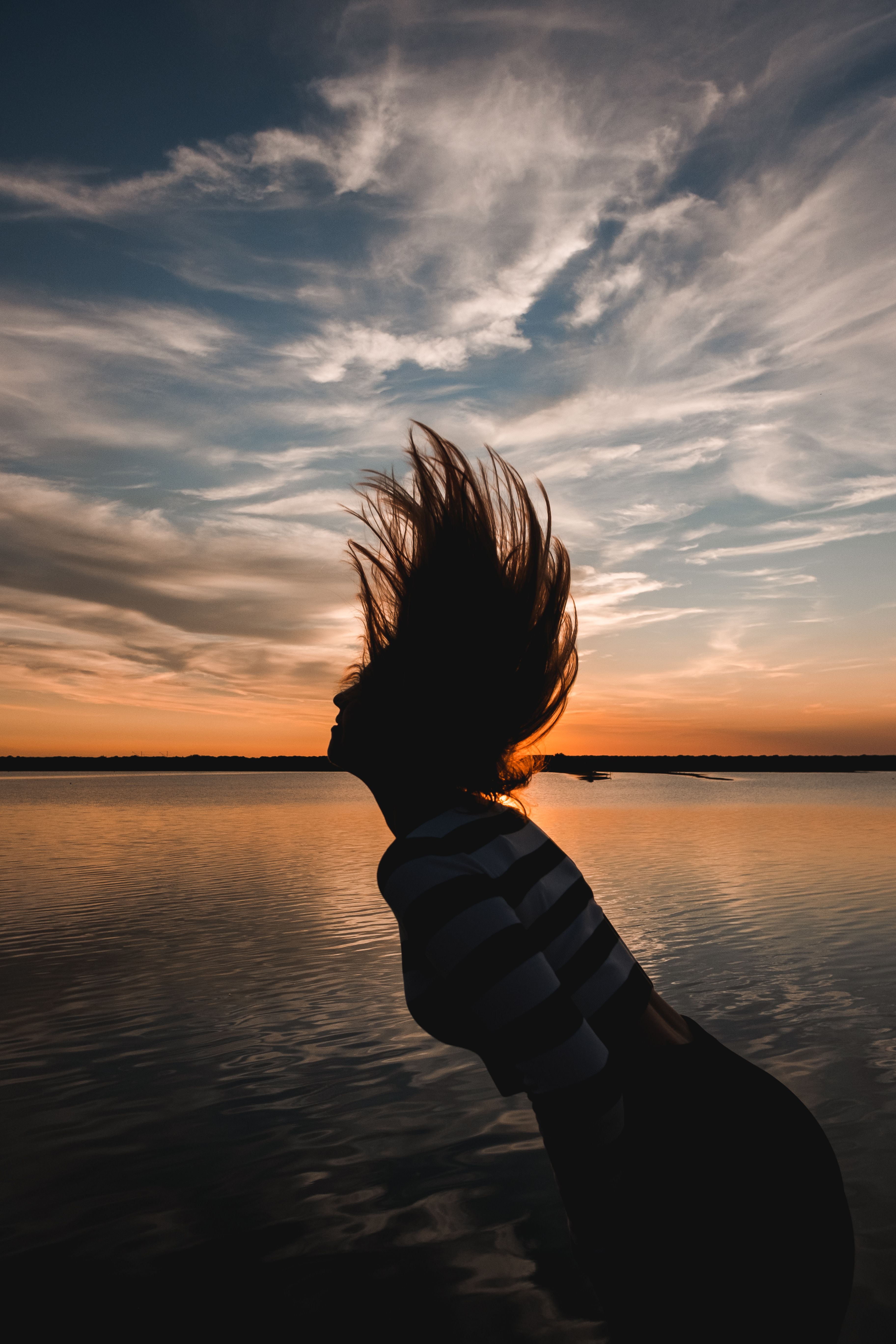Woman's Hair in the Air · Free Stock Photo