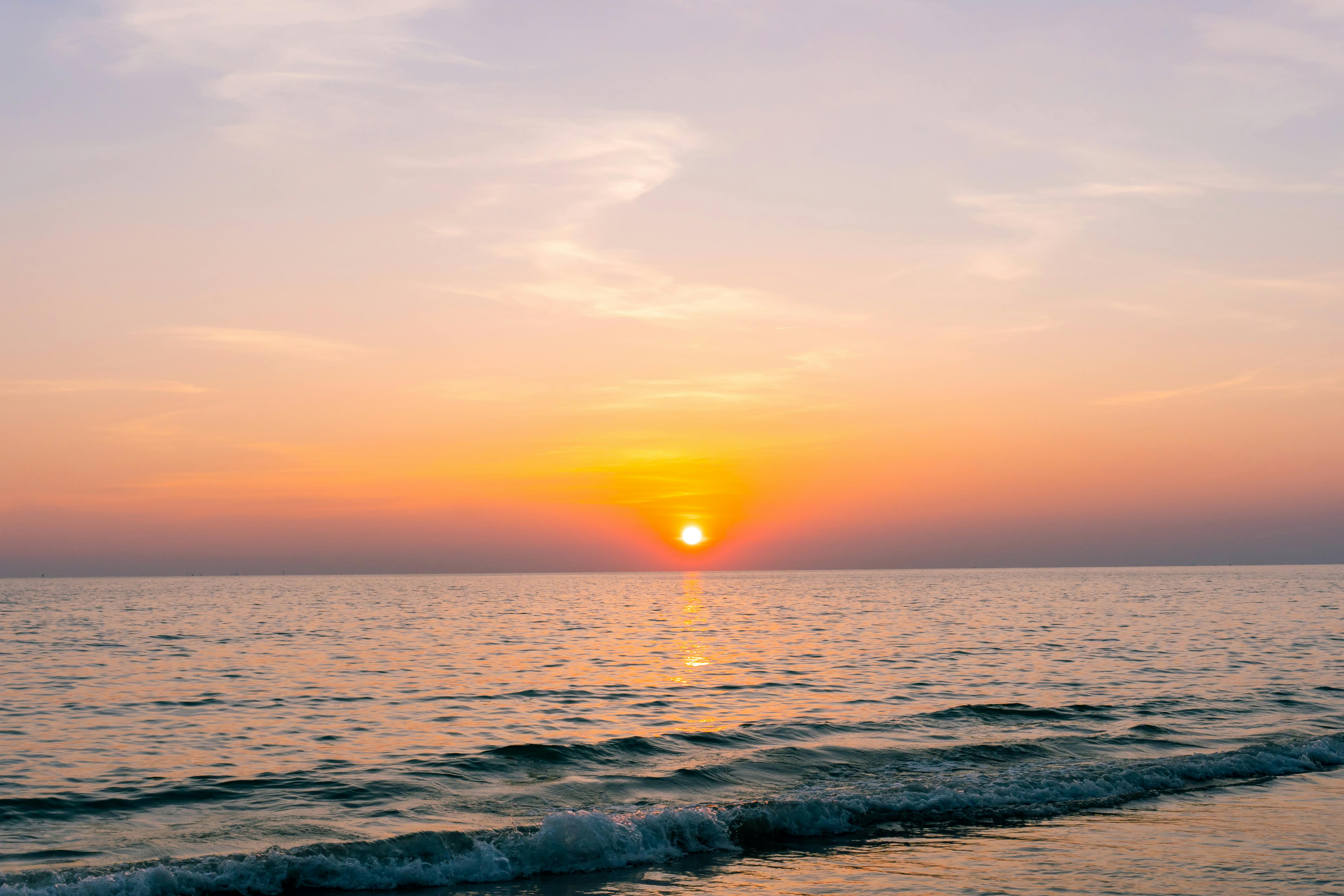 A View of the Beautiful Horizon during the Golden Hour · Free Stock Photo