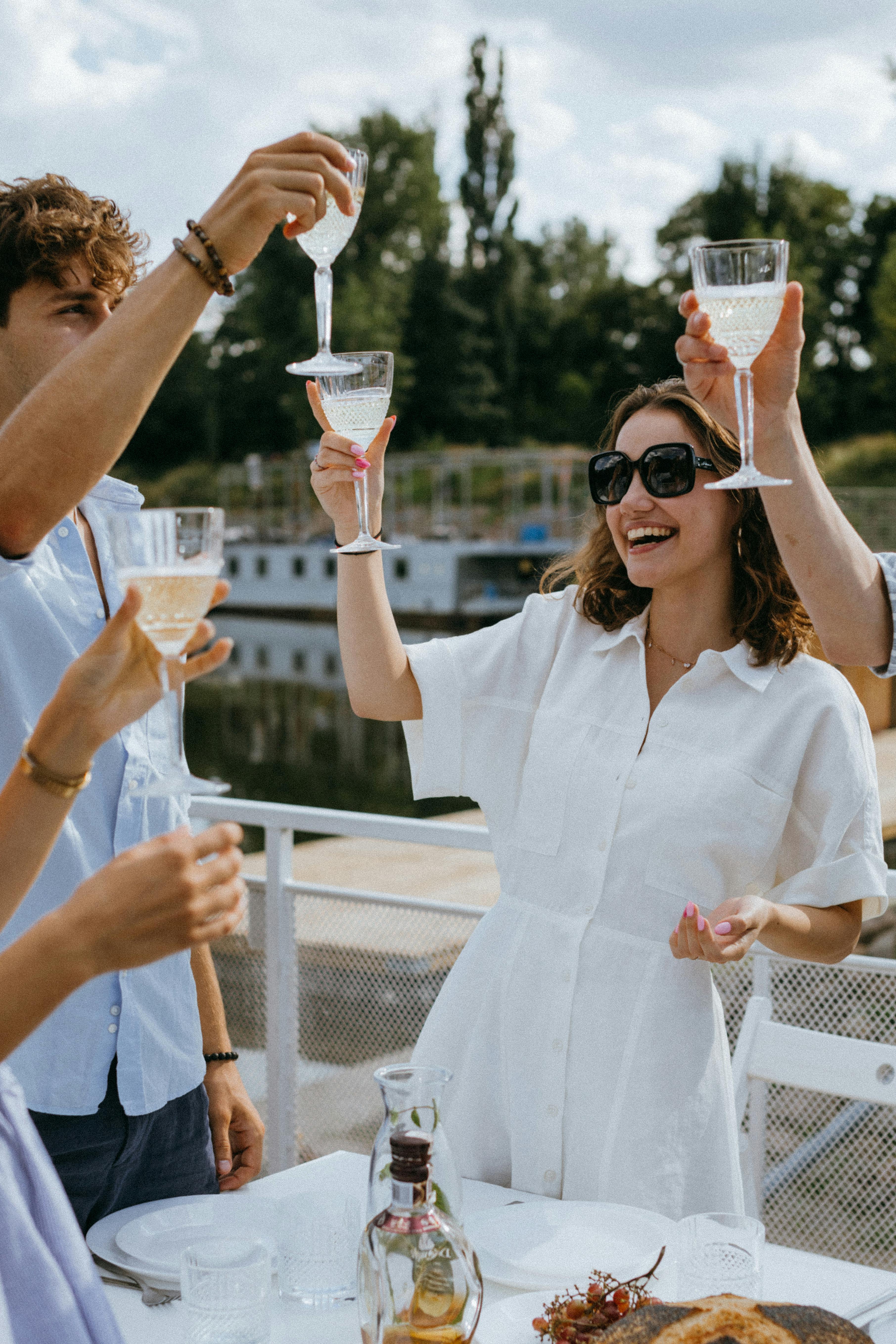 Friends Having a Toast · Free Stock Photo