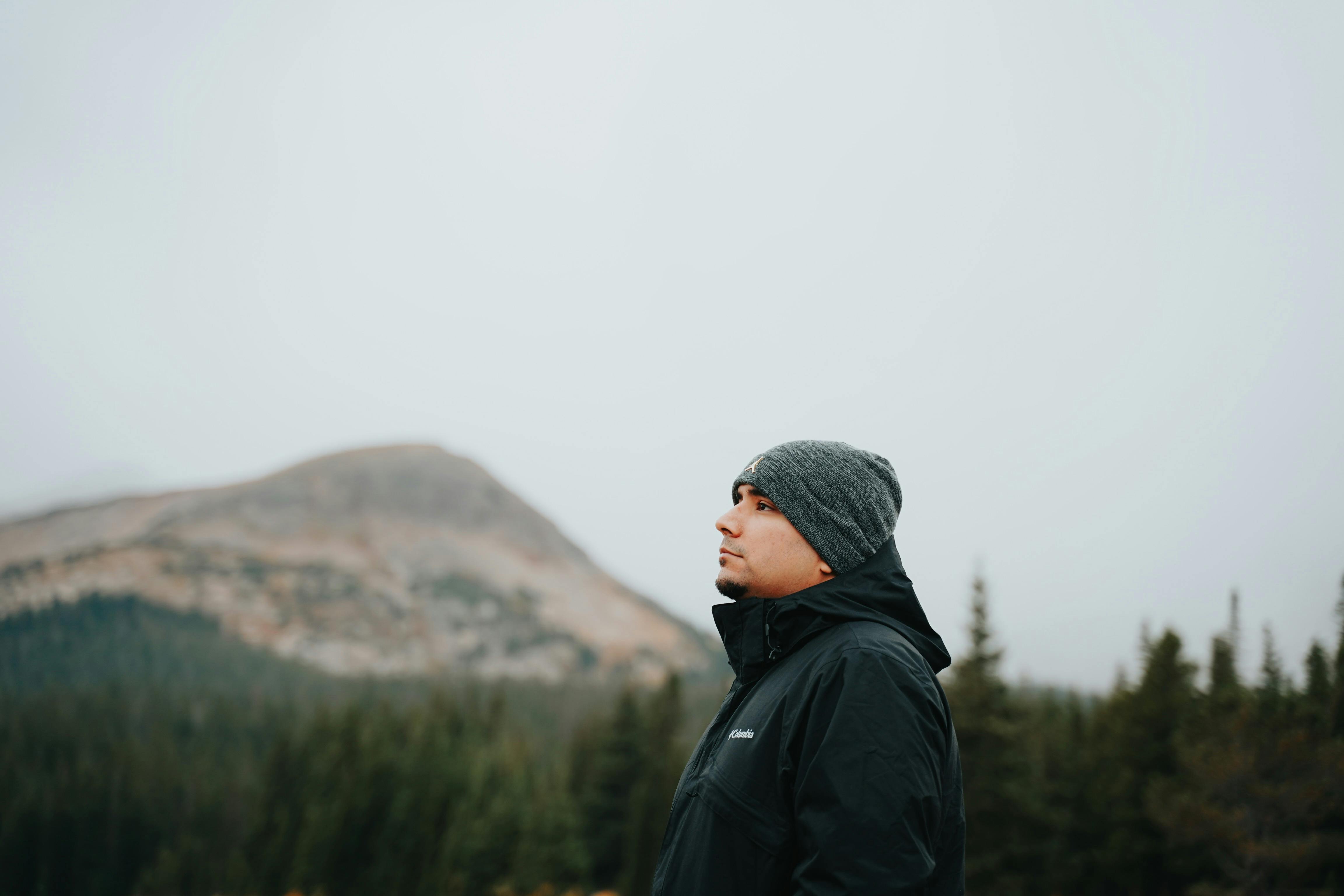 Side View of a Young Man with Moustache · Free Stock Photo