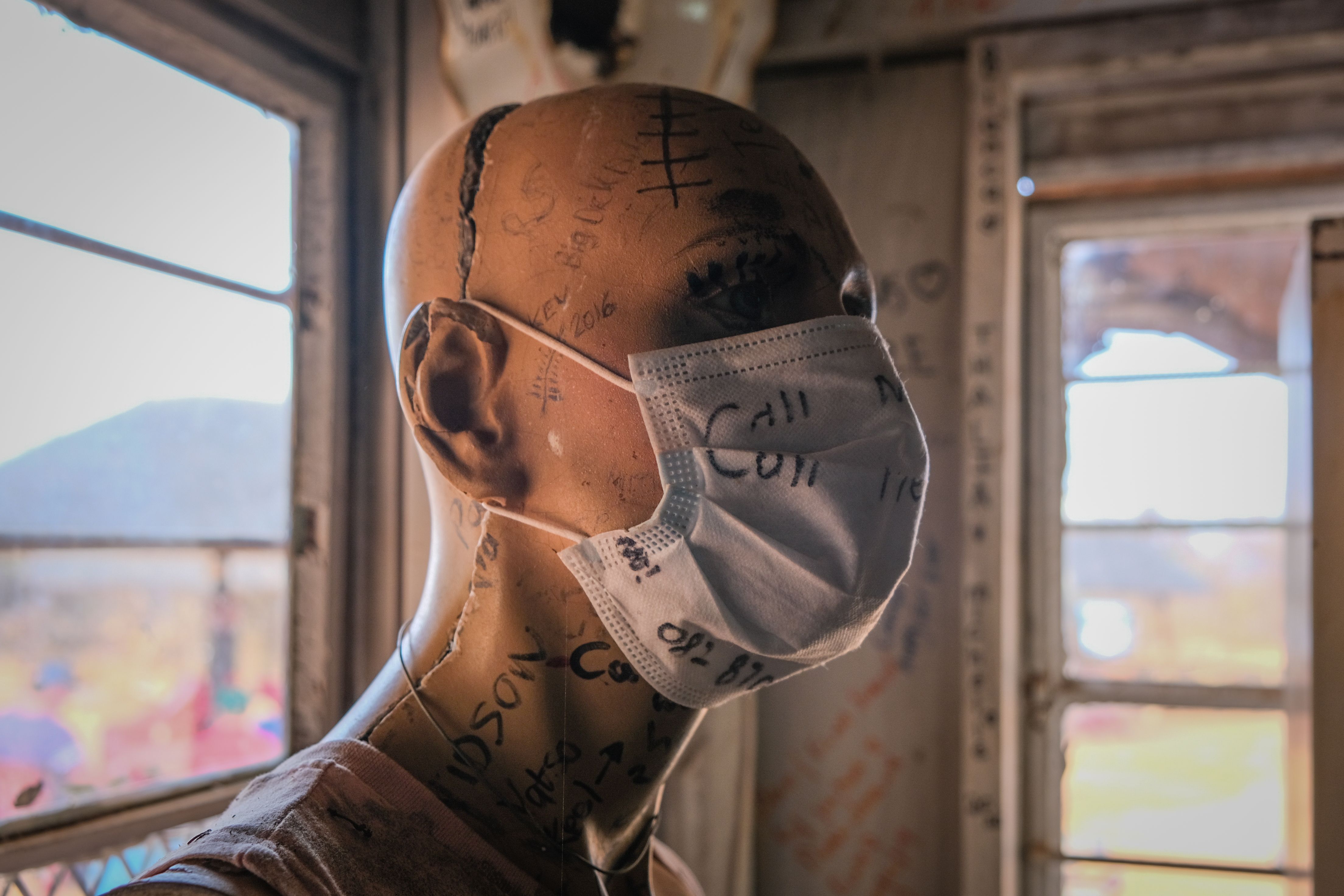 Mannequin Wearing a Face Mask · Free Stock Photo