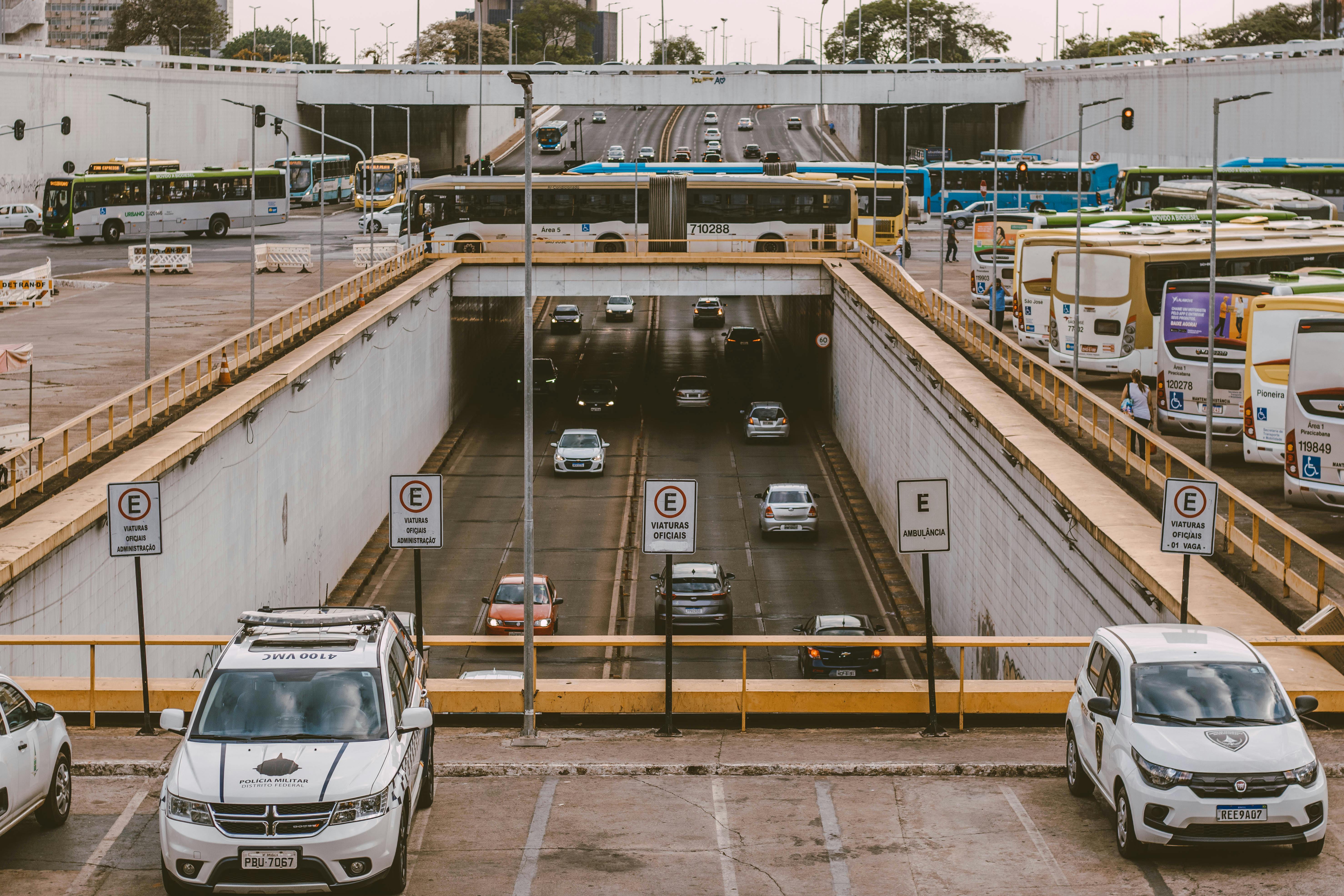 Jammed Traffic in Gray Scale Photography · Free Stock Photo