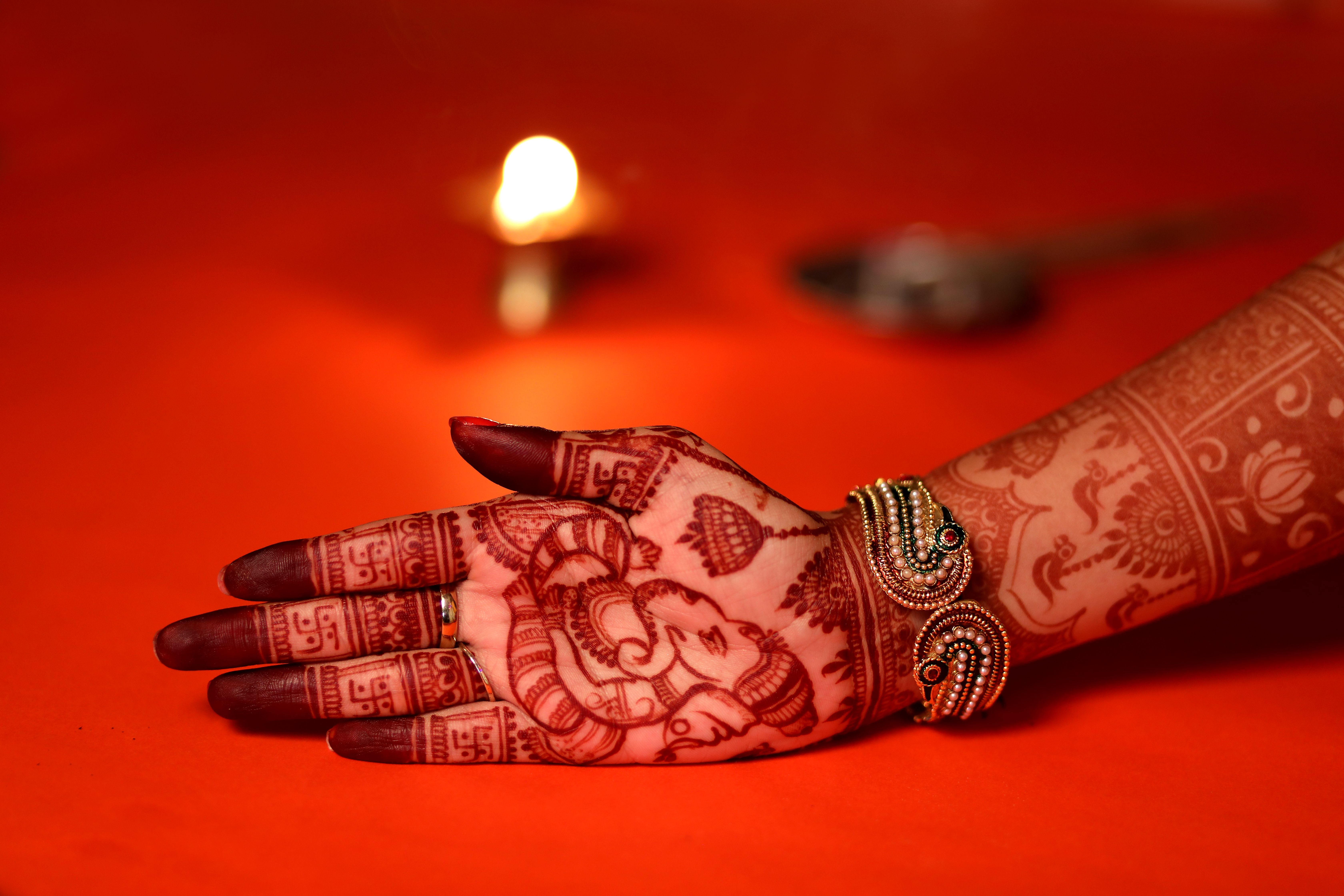 Human Hand With Henna · Free Stock Photo