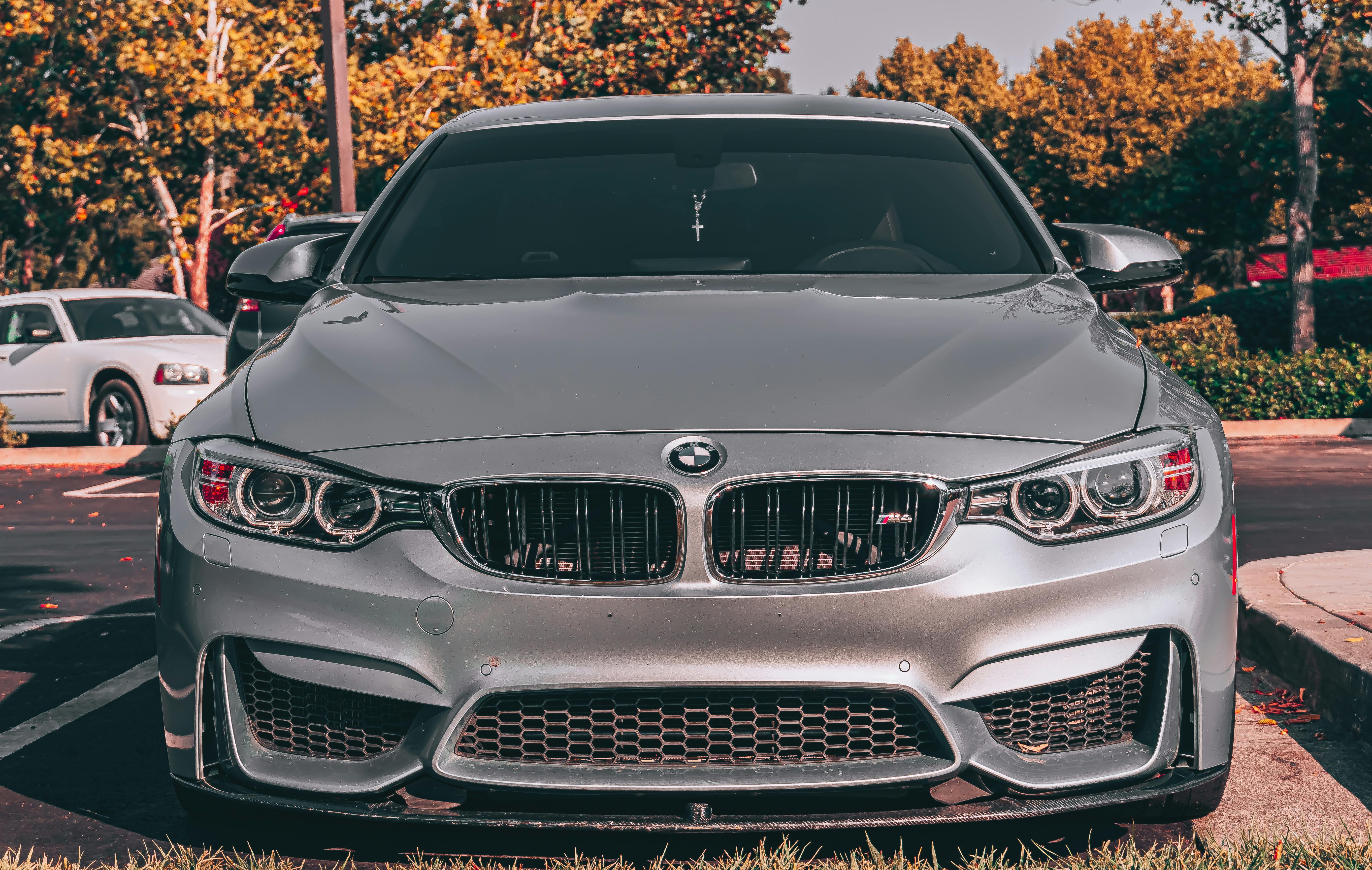 Close-Up of a Gray Luxury Car · Free Stock Photo