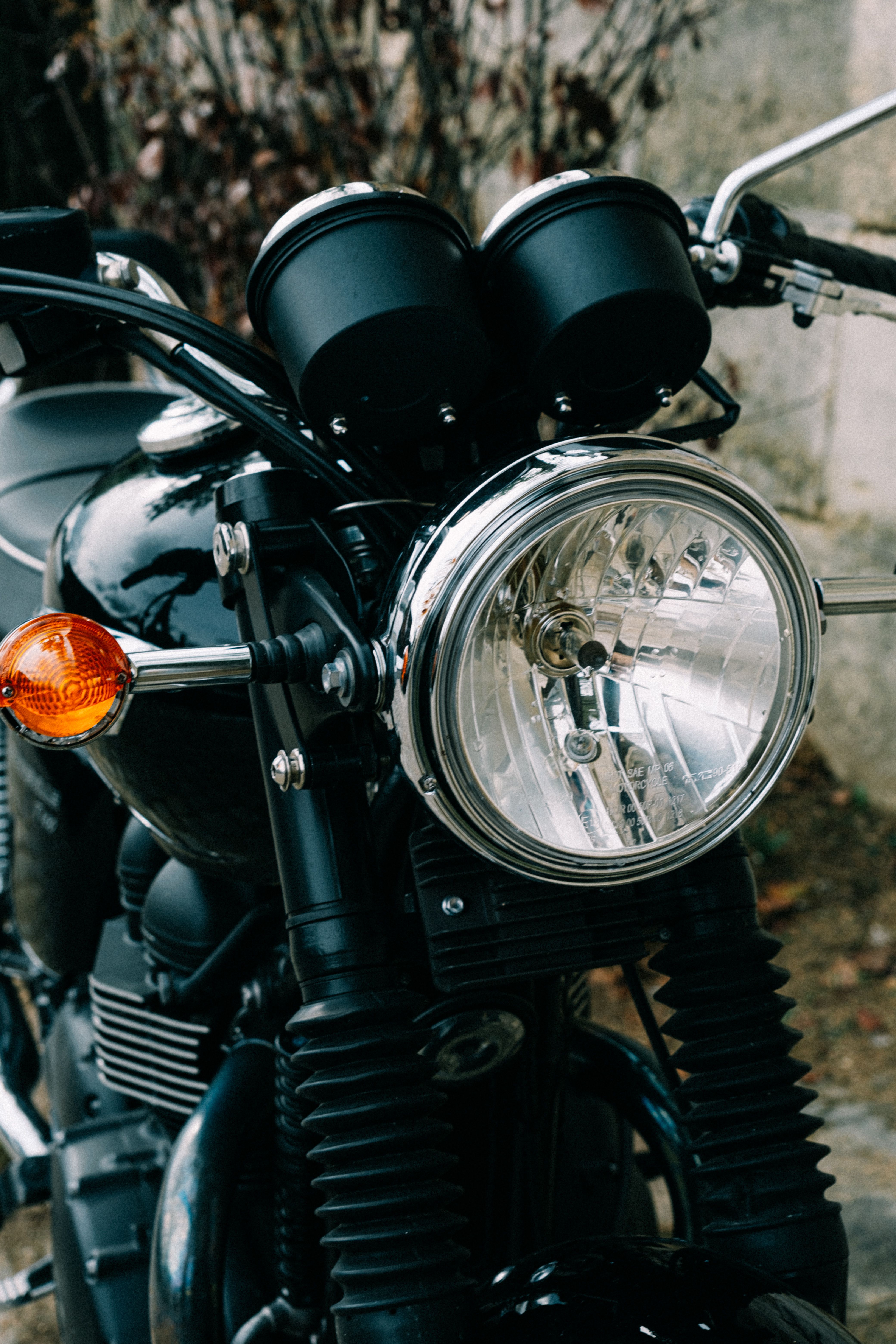 Photo of a Motorcycle Headlight · Free Stock Photo