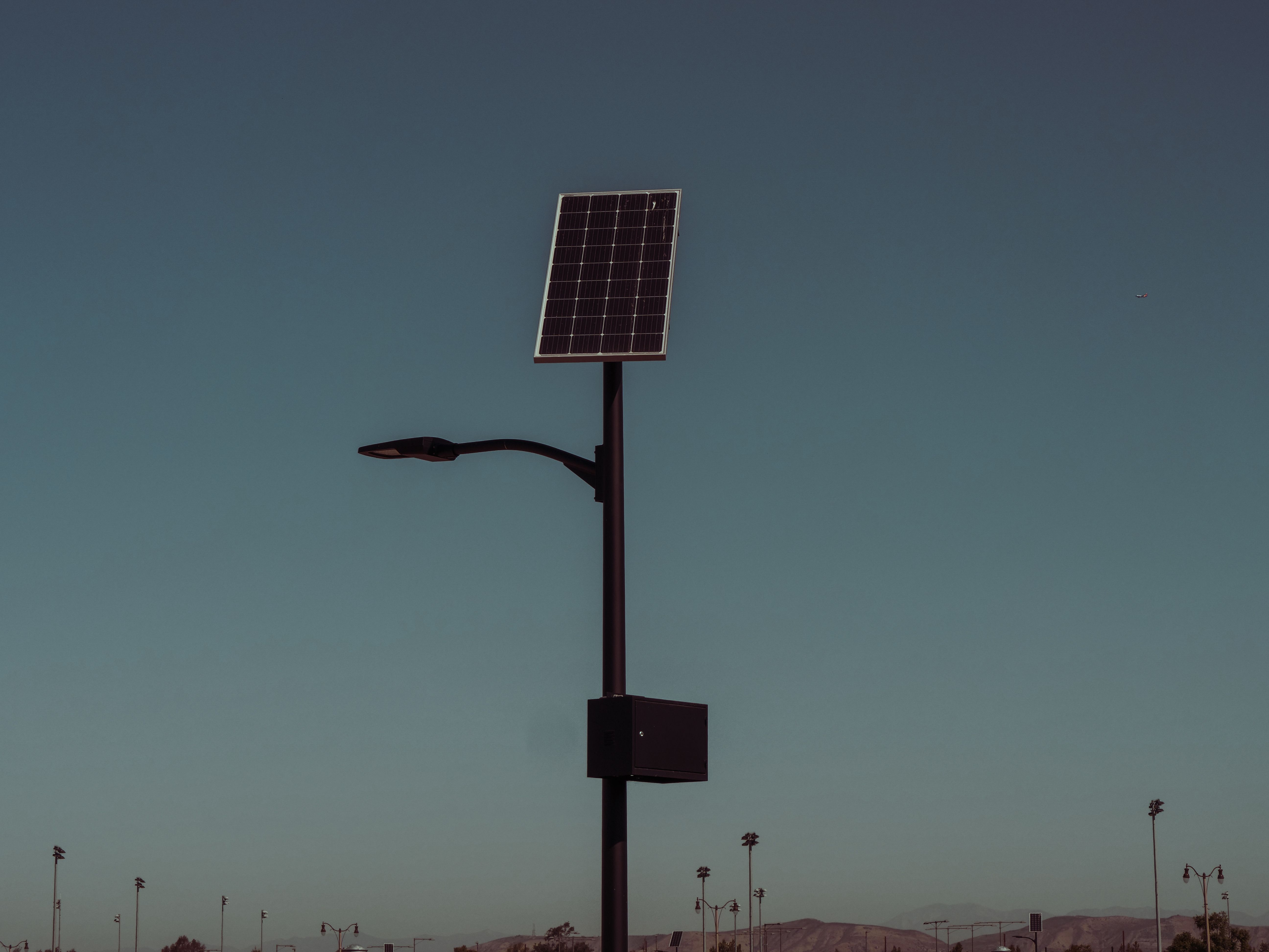 Solar Powered Street Lamp Post · Free Stock Photo