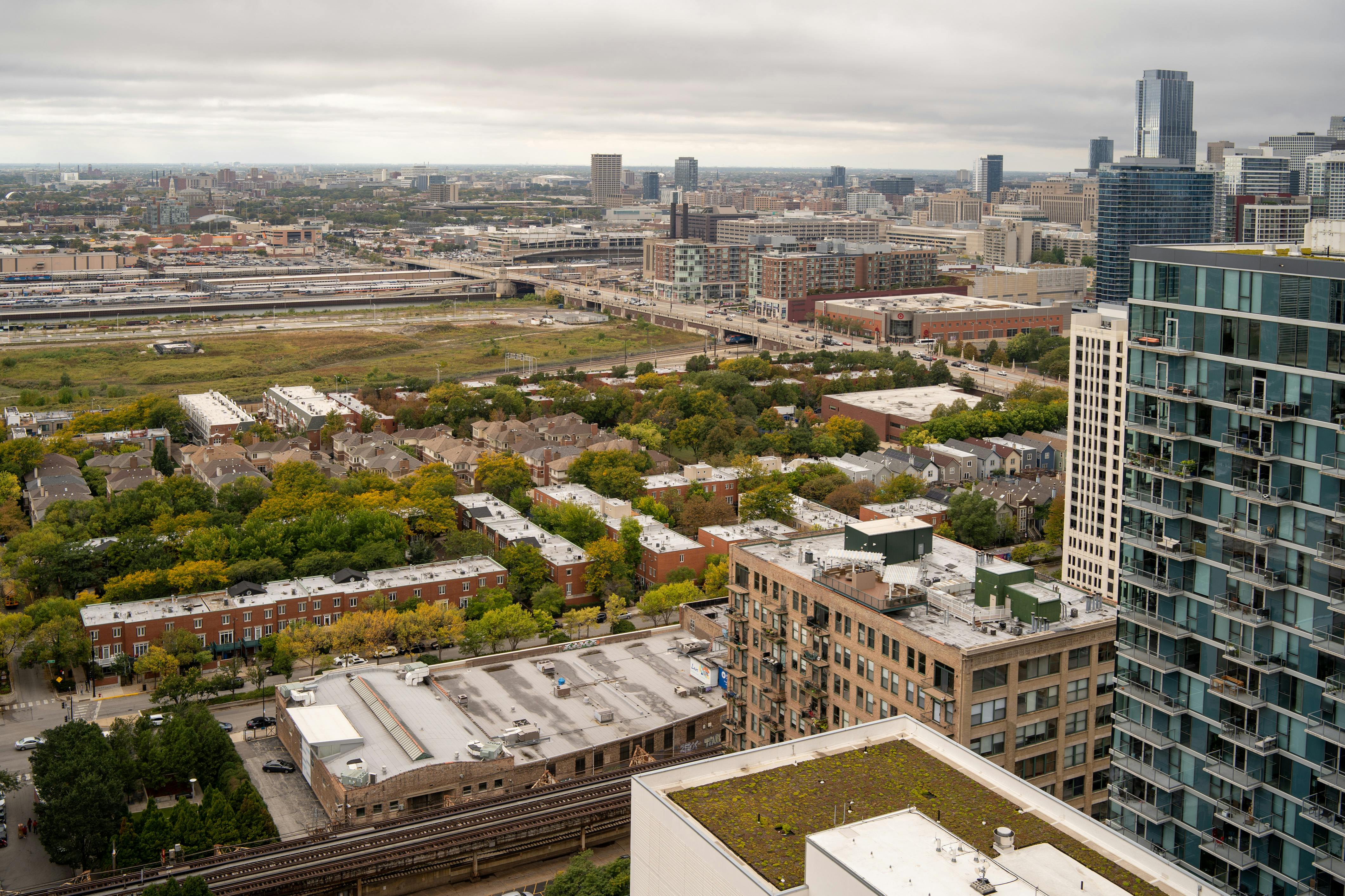 Aerial View of City Buildings · Free Stock Photo