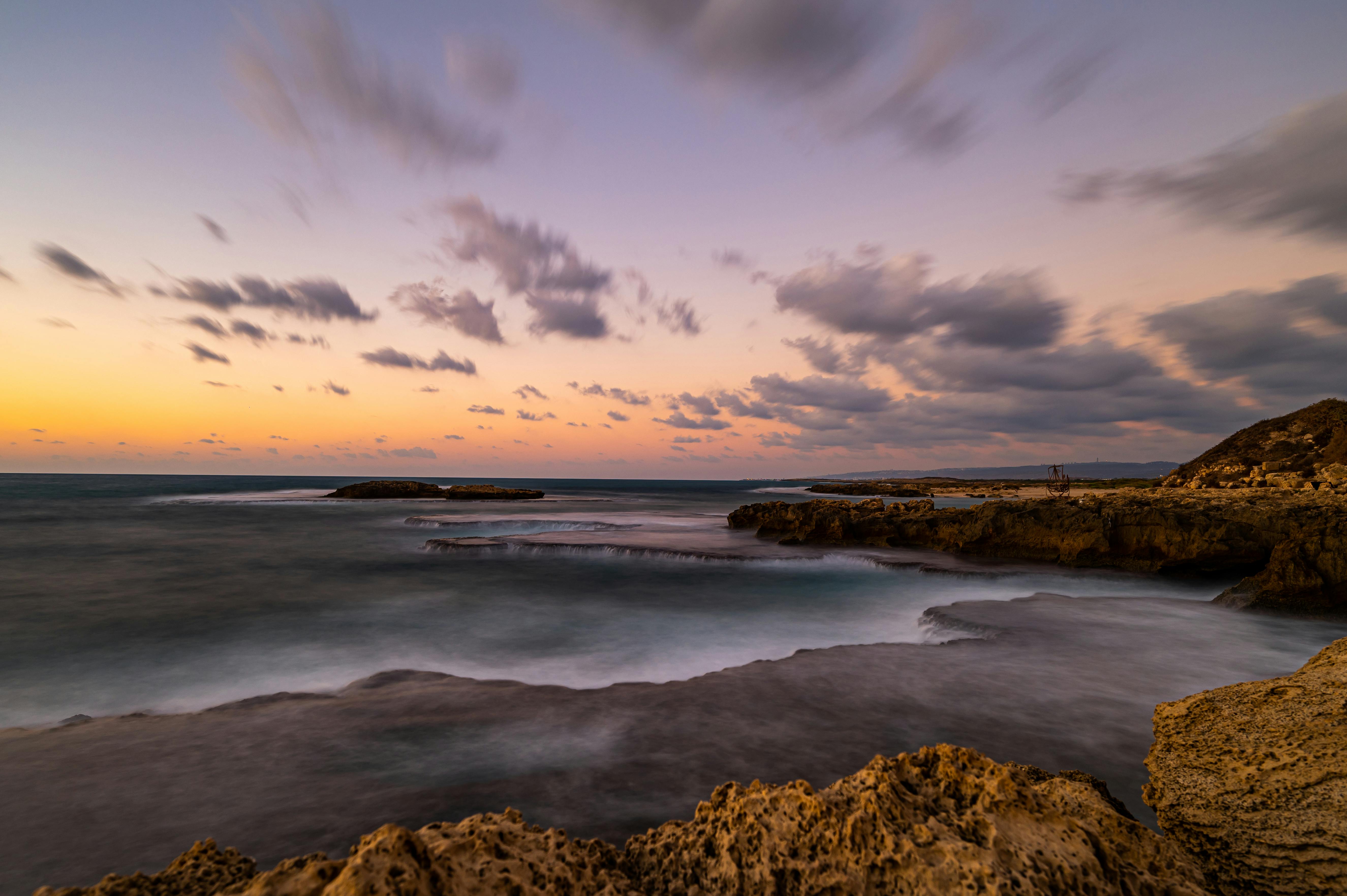 Clouds over Ocean Shore · Free Stock Photo