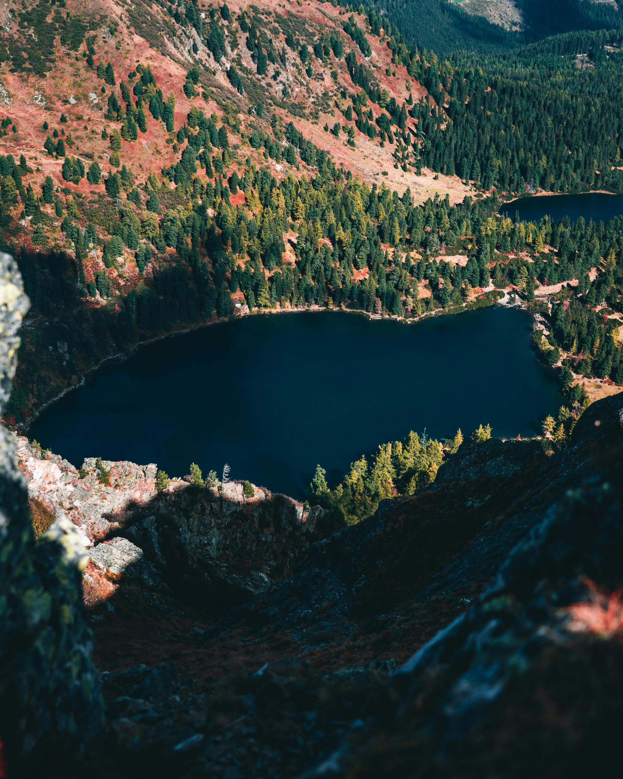 High Angle Shot of a Lake · Free Stock Photo