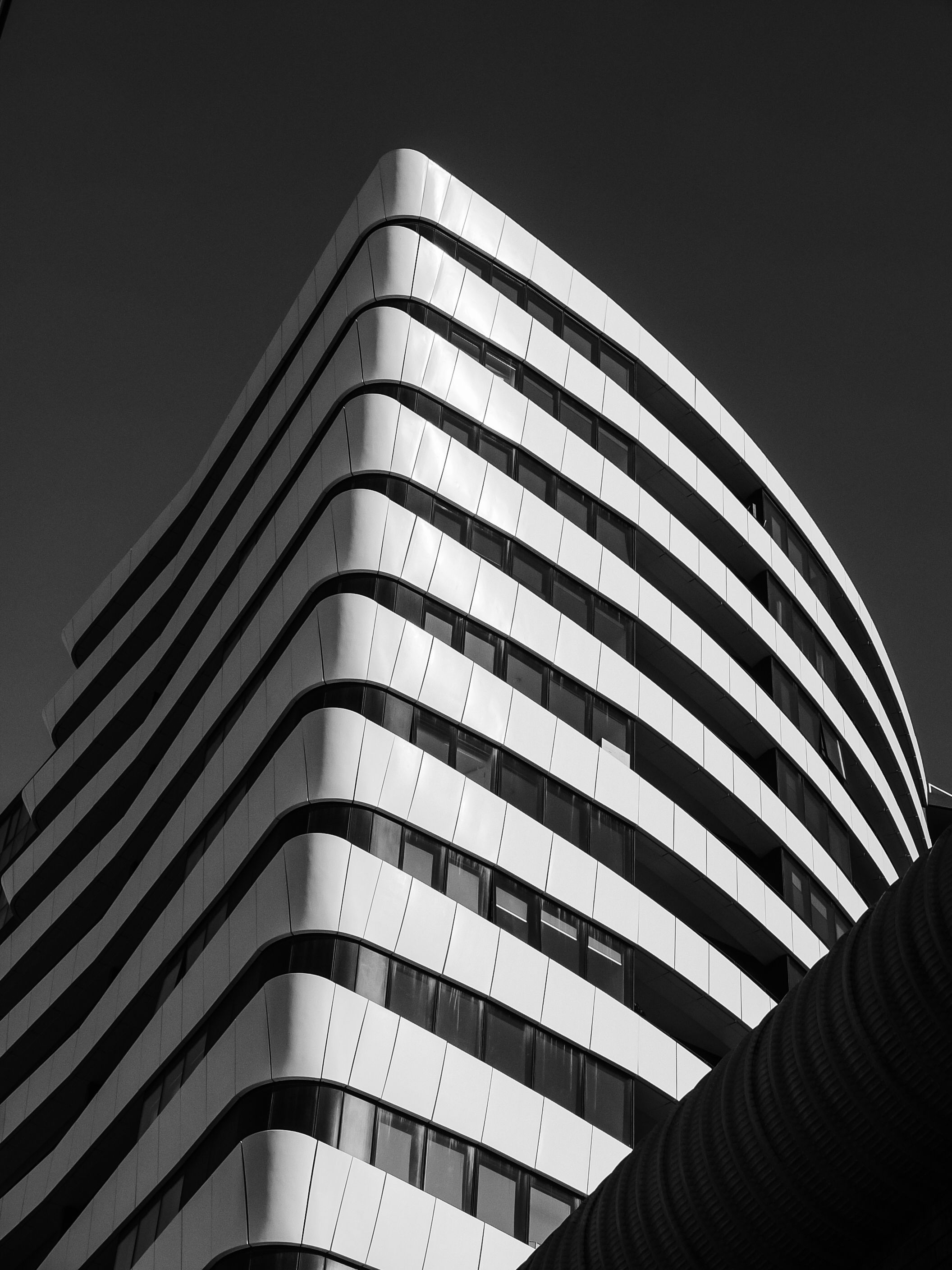 Monochrome Shot of a Building · Free Stock Photo
