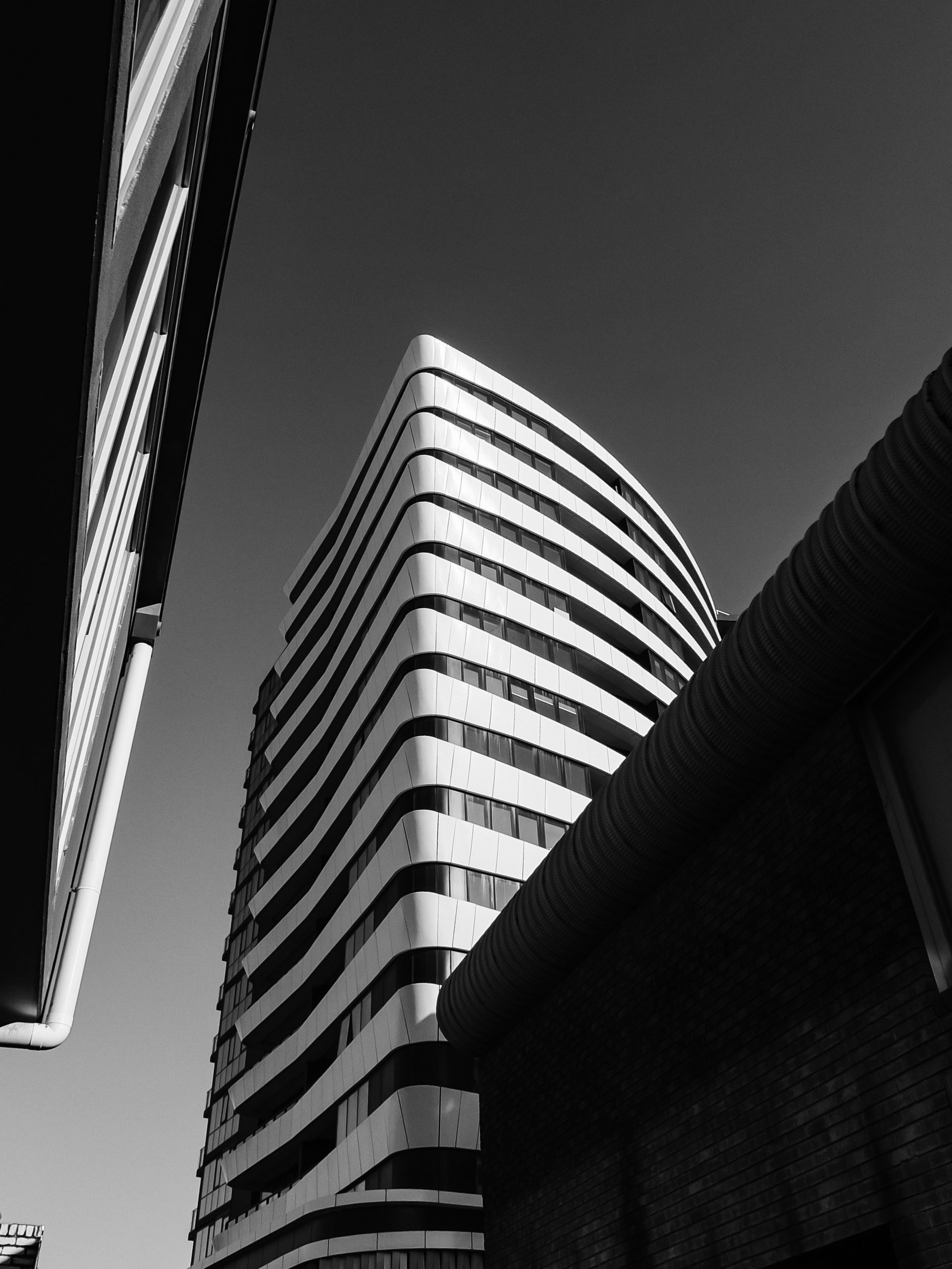 White and Black City Building Clip Art · Free Stock Photo
