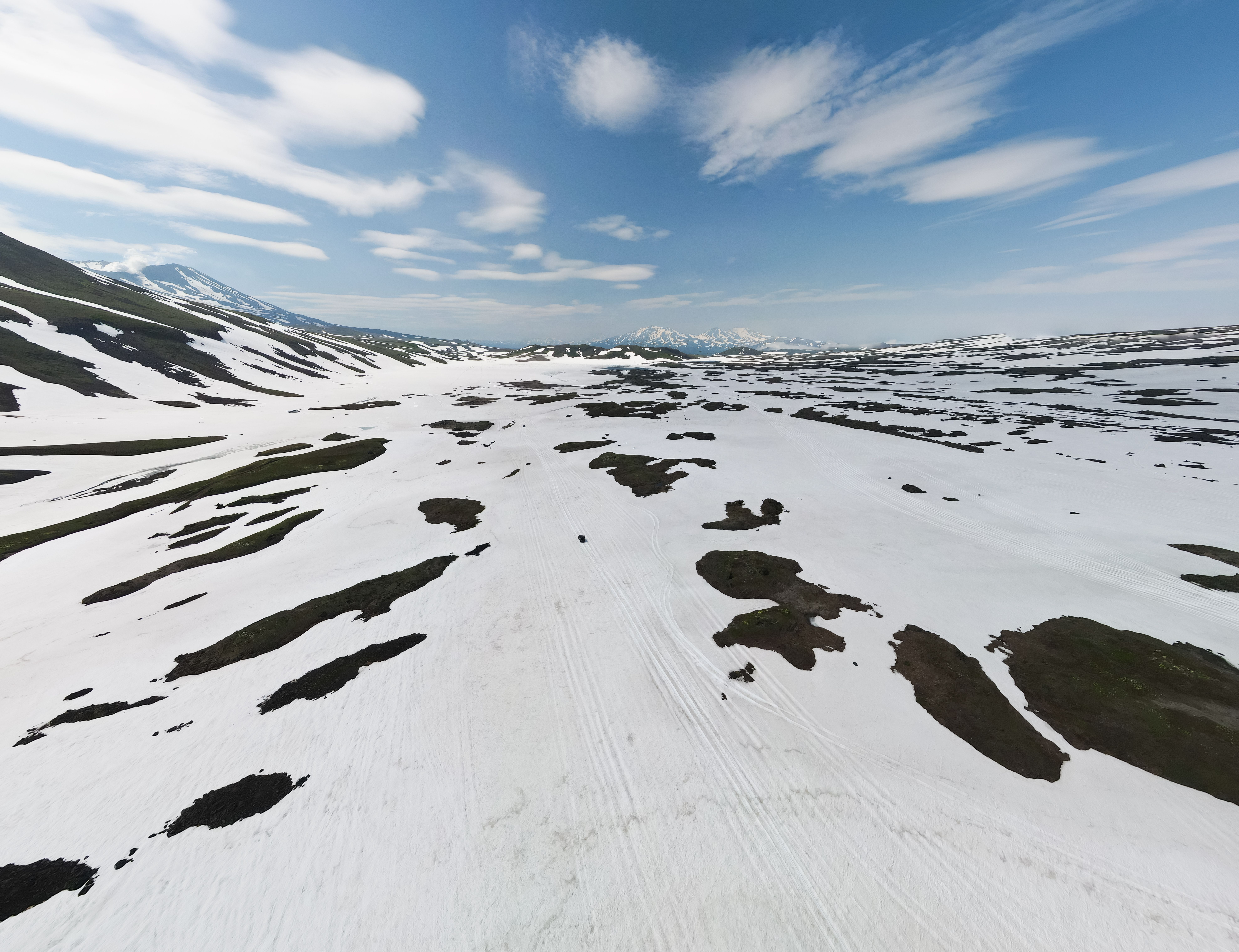Drone Shot of Snow-Covered Ground · Free Stock Photo
