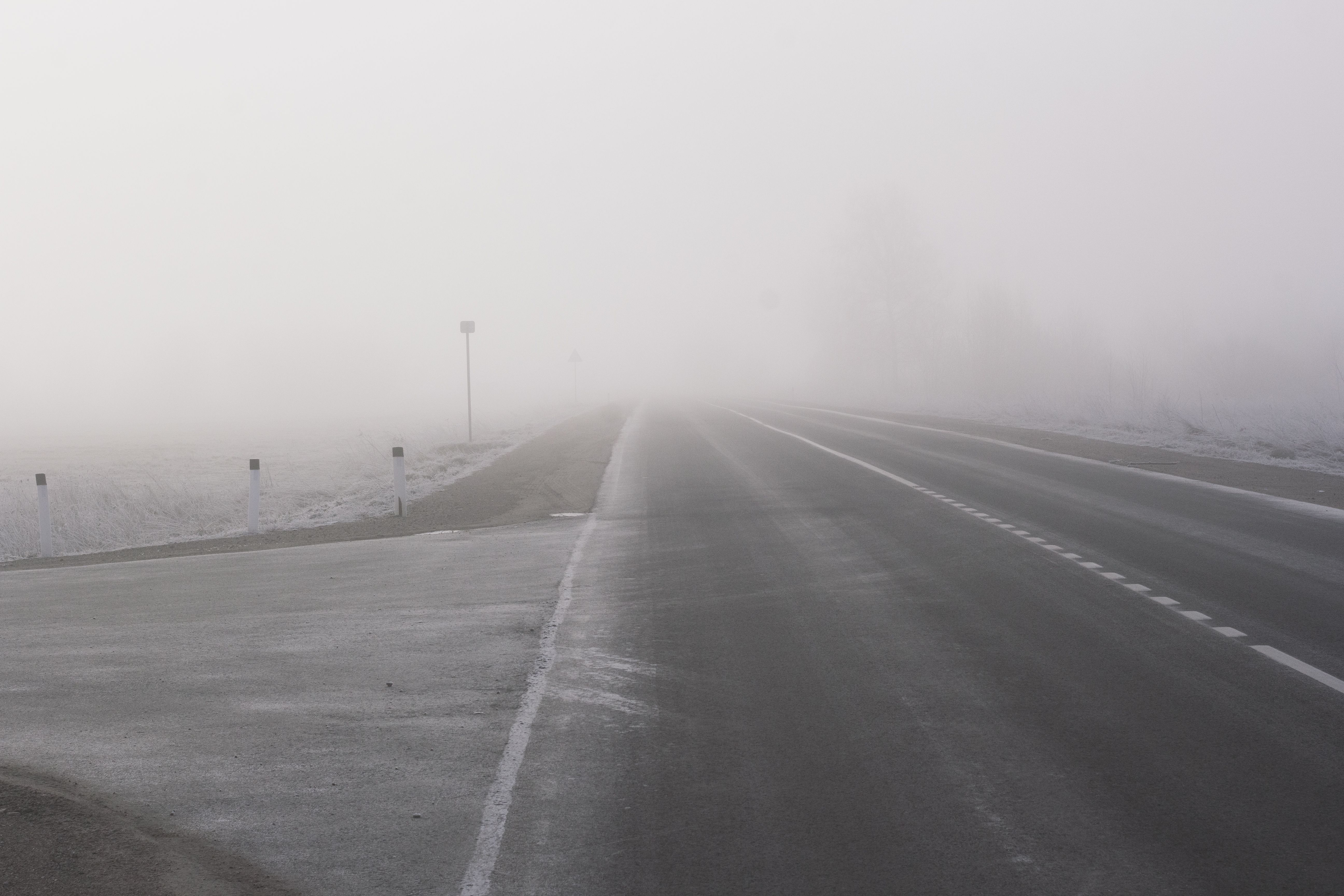Photo of a Road with Fog · Free Stock Photo