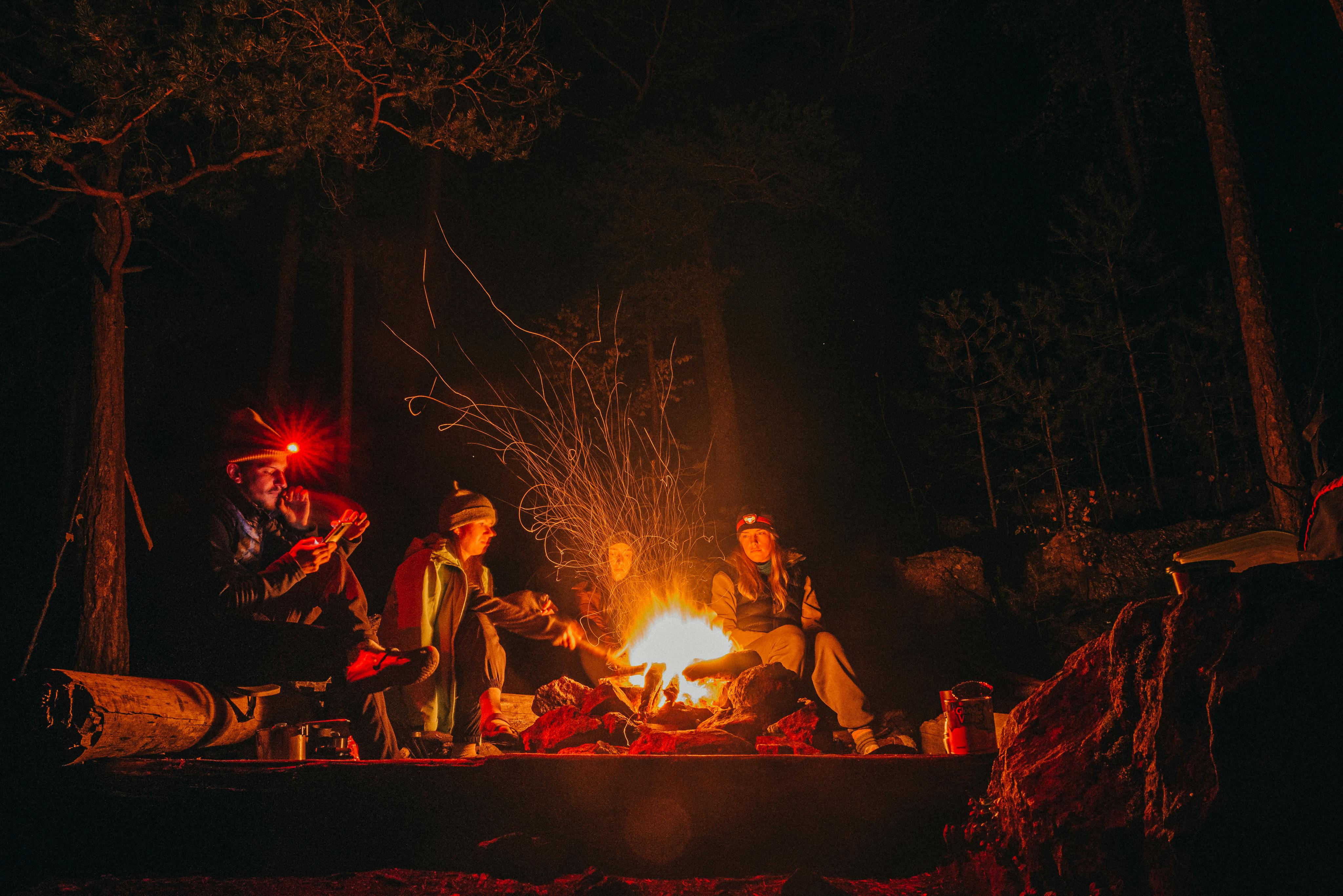People Camping Near a Lake · Free Stock Photo