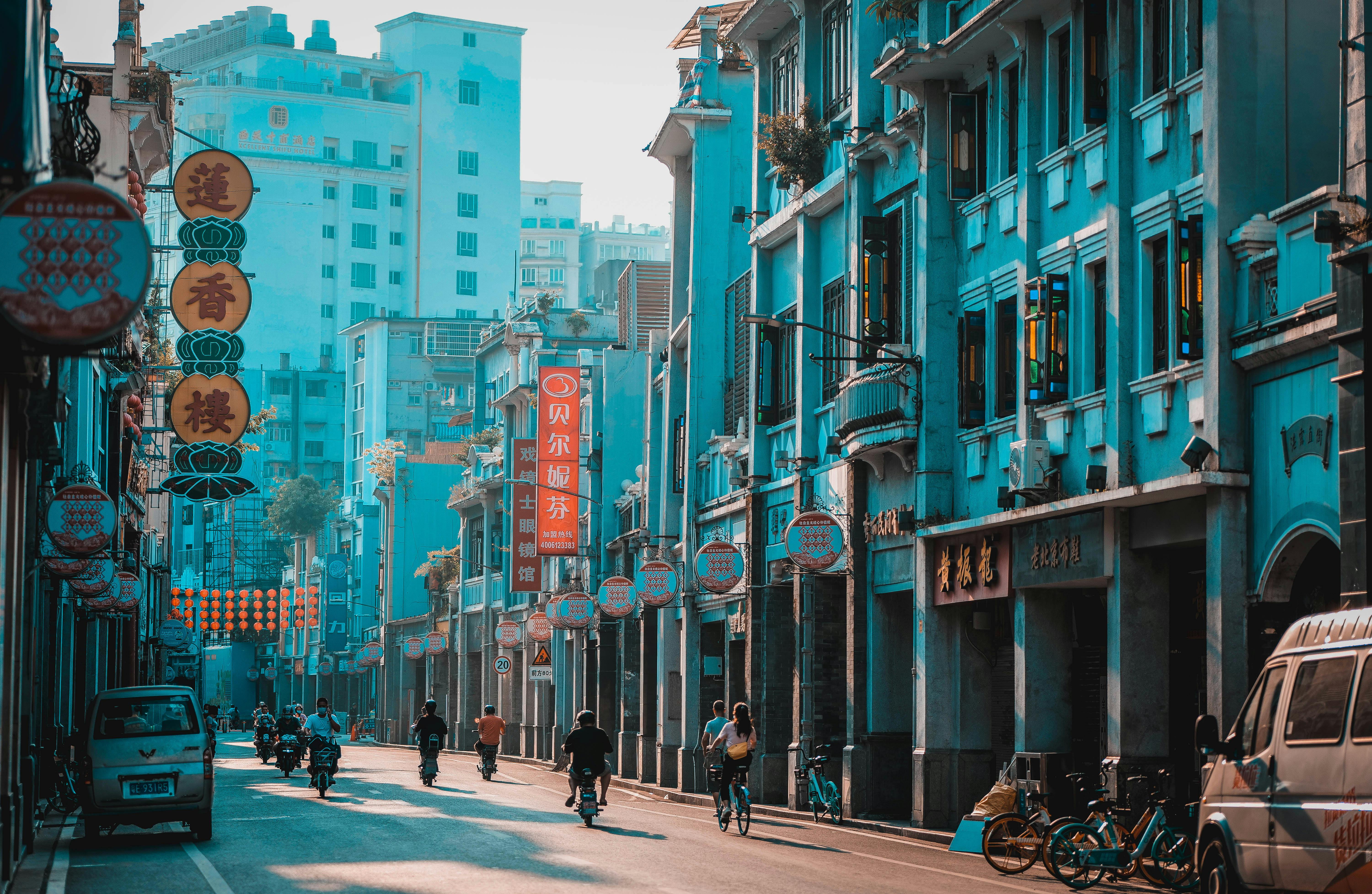 City Street in Guangzhou, China · Free Stock Photo