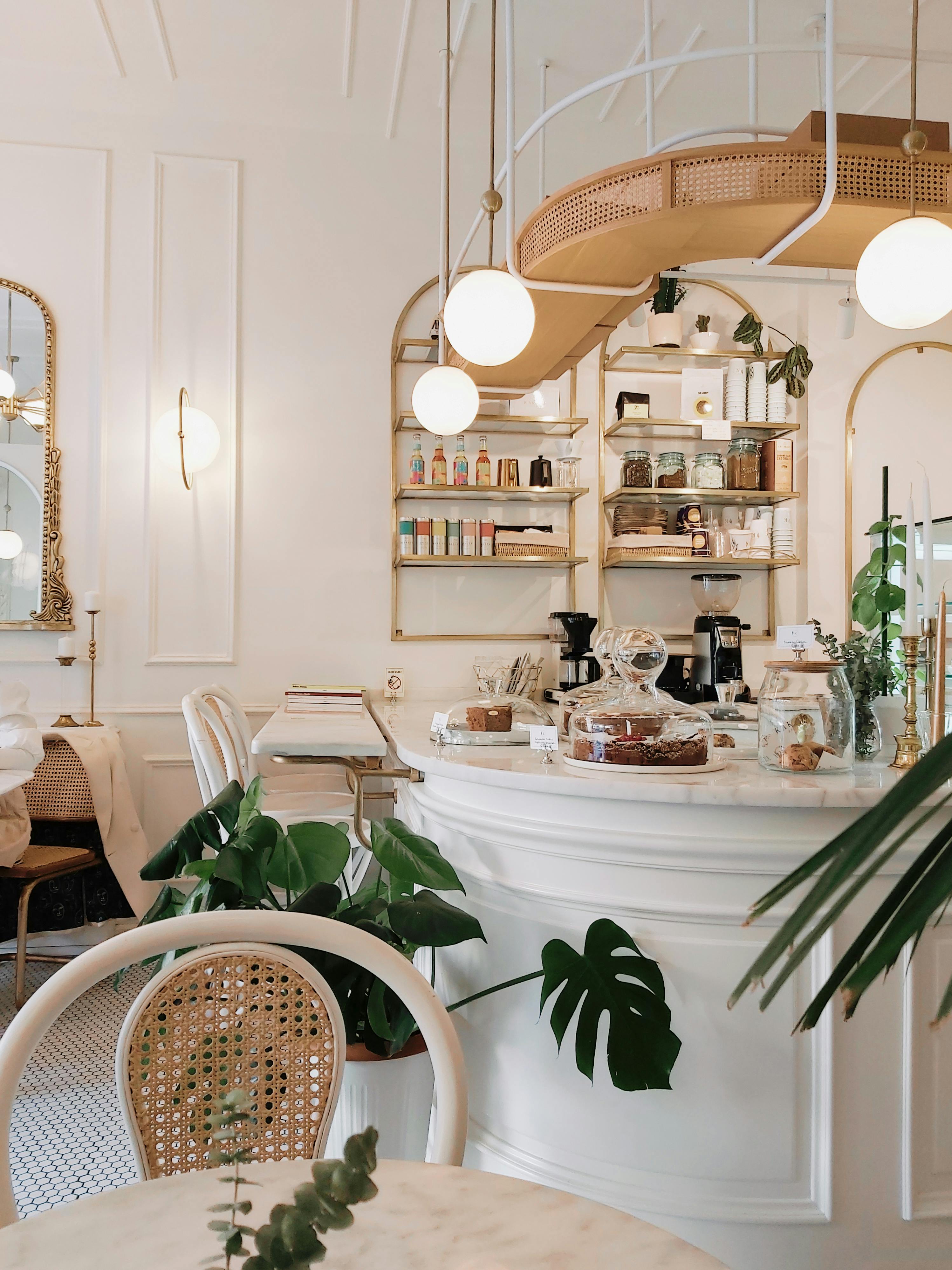 Modern Luxurious Cafe Interior · Free Stock Photo