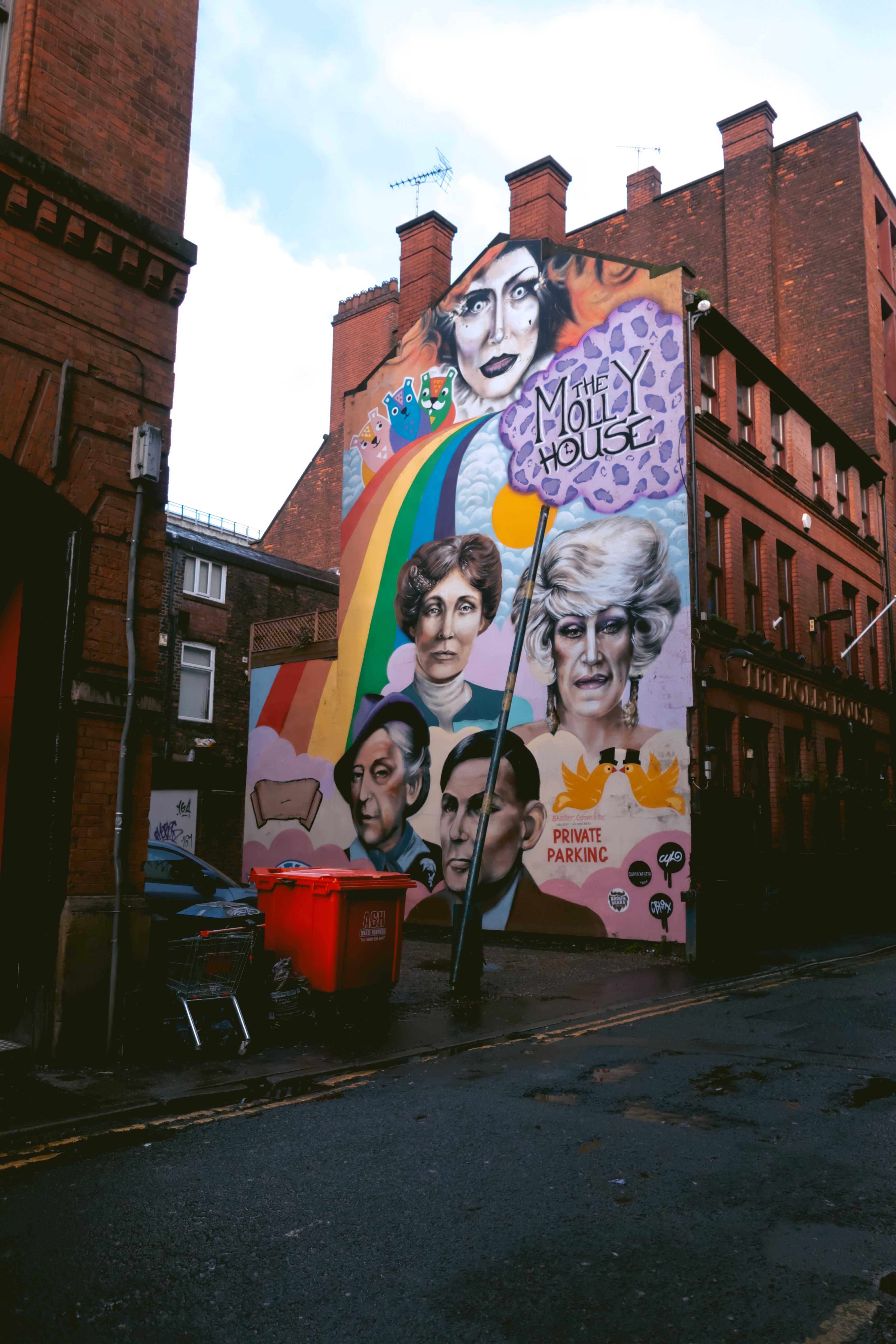 Mural on a Brick Building · Free Stock Photo