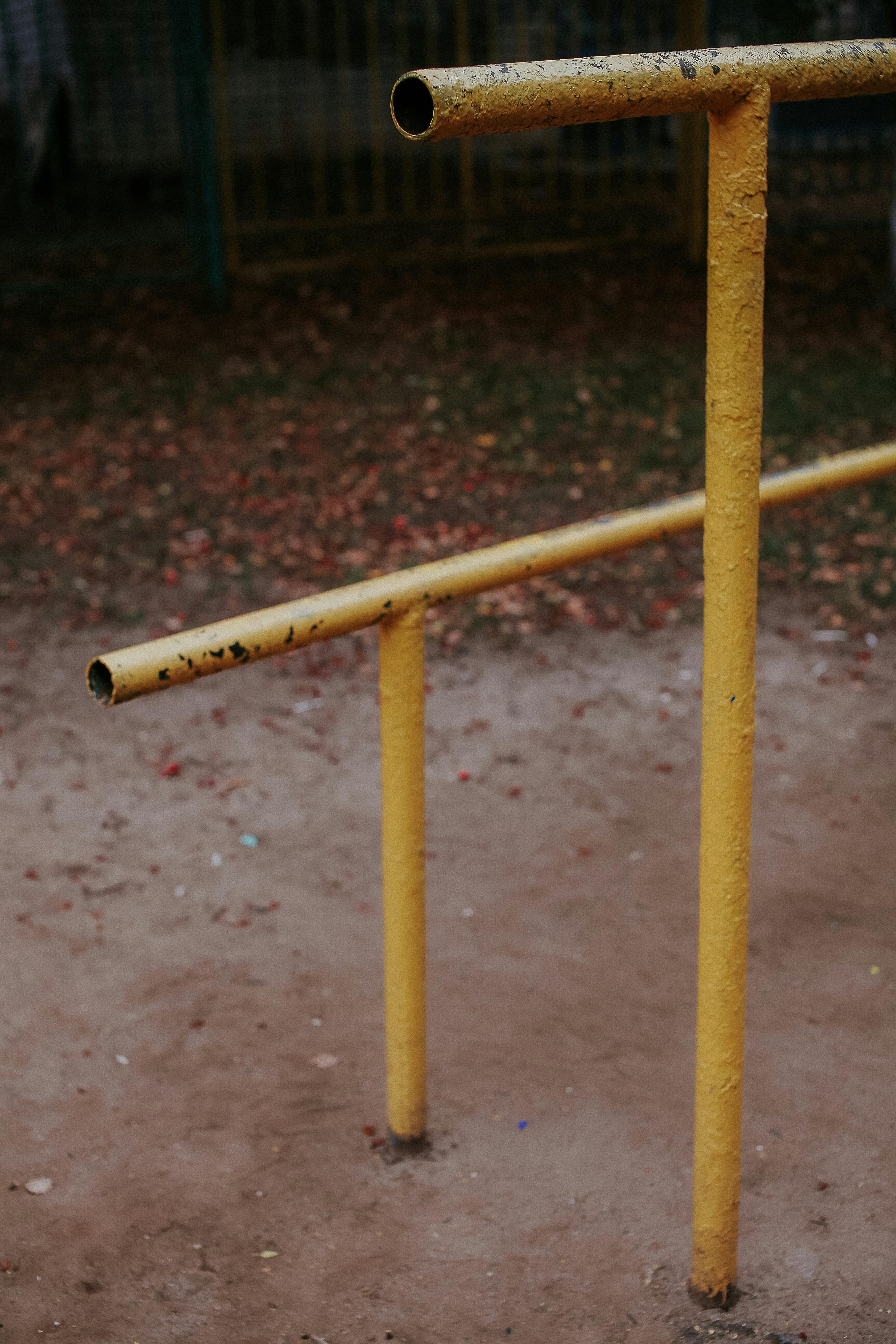 Yellow Playground Double Bar · Free Stock Photo