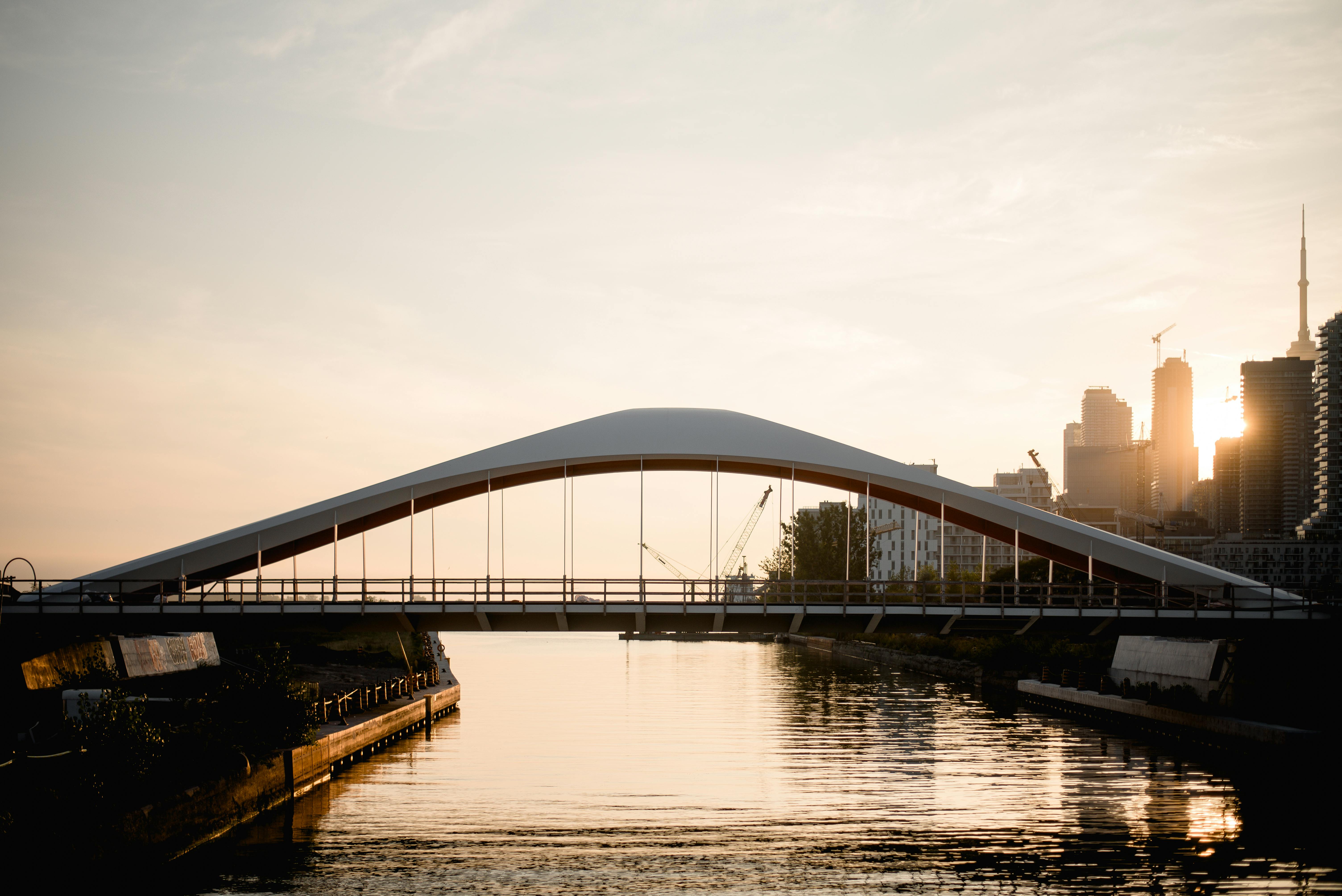 A Suspension Bridge over the River · Free Stock Photo
