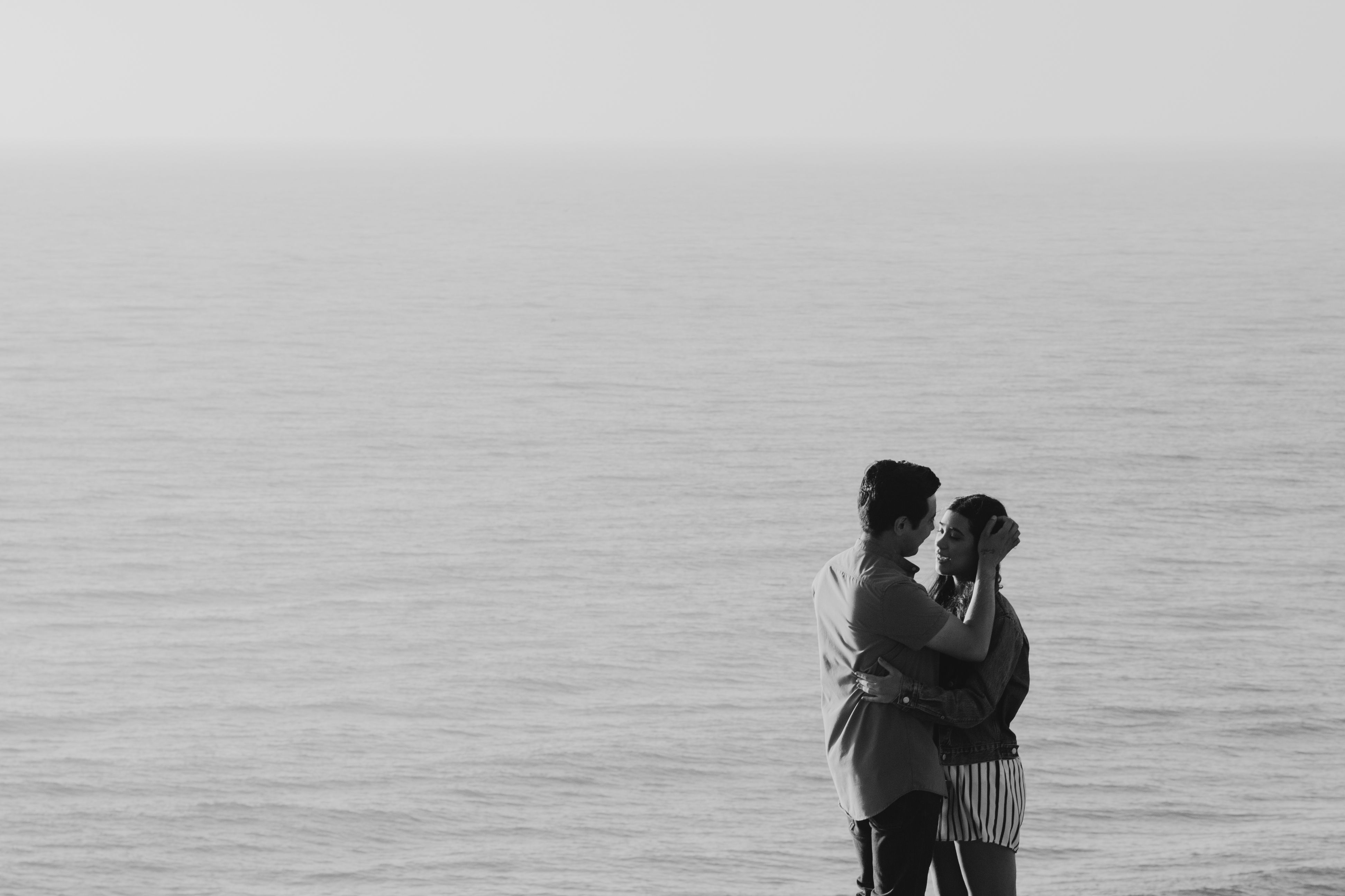 A Woman Leaning on His Lovers Chest · Free Stock Photo
