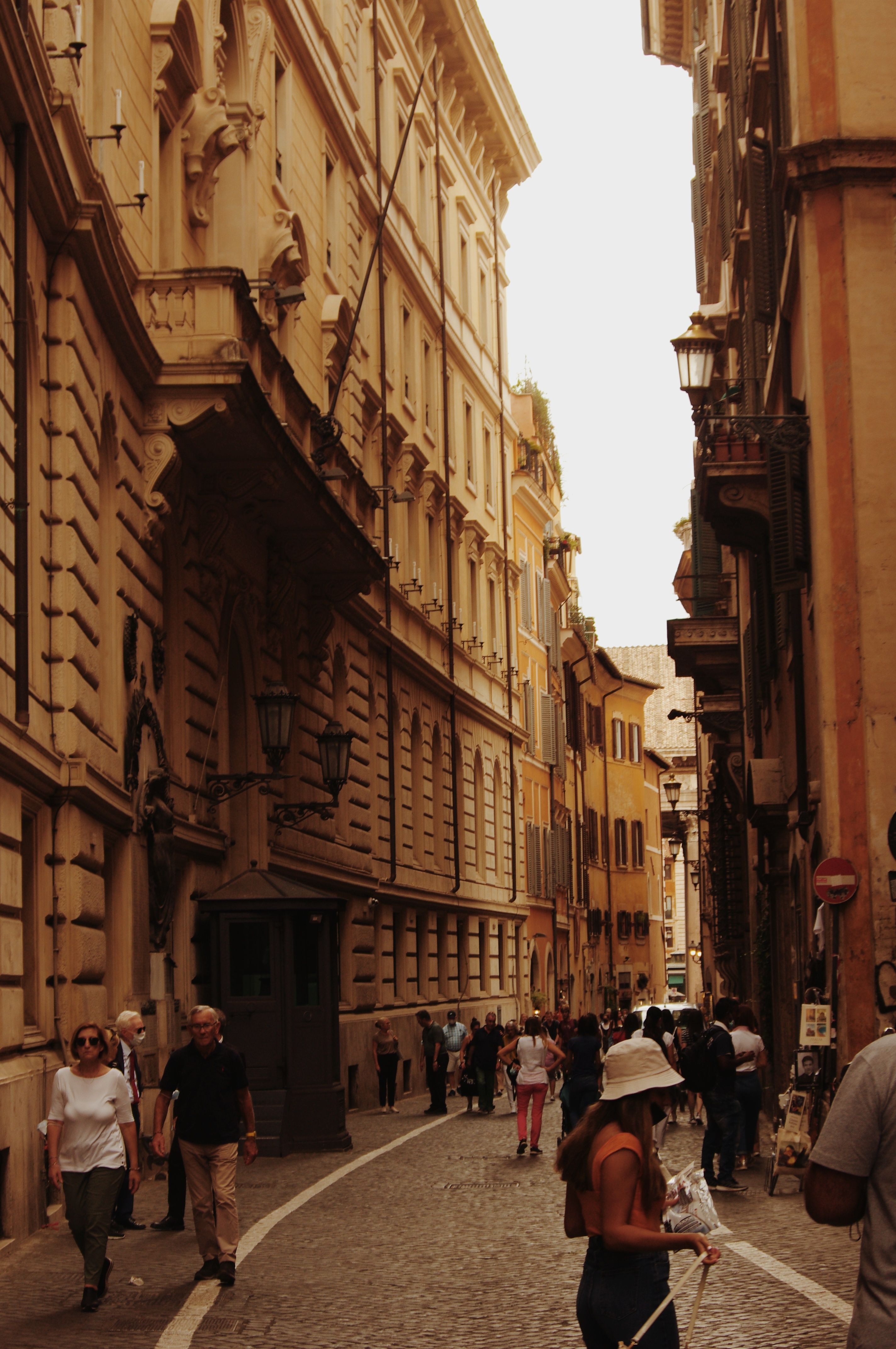 Tourists Visiting Streets of Historical Town · Free Stock Photo
