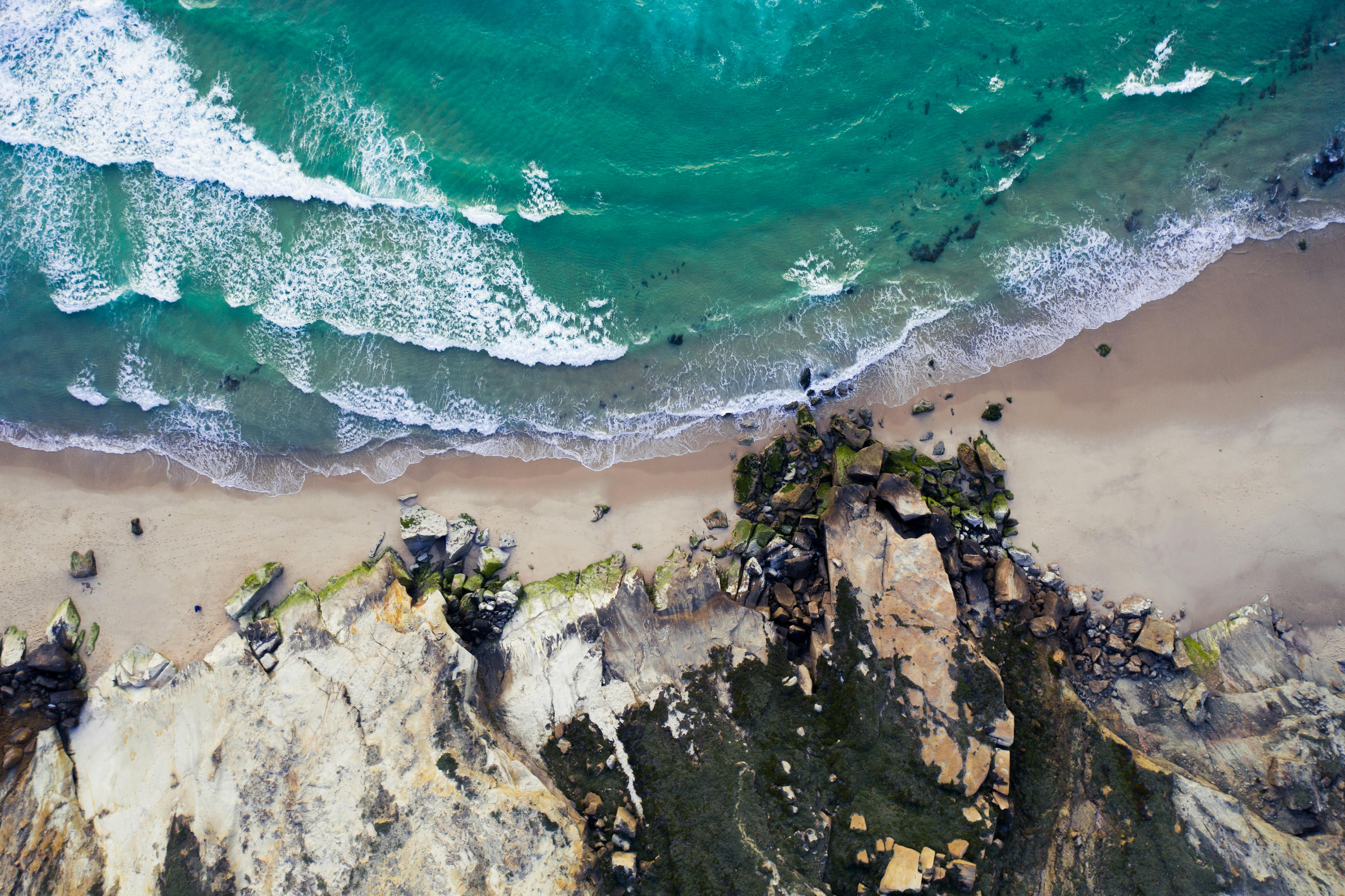 Drone Shot of a Beach · Free Stock Photo