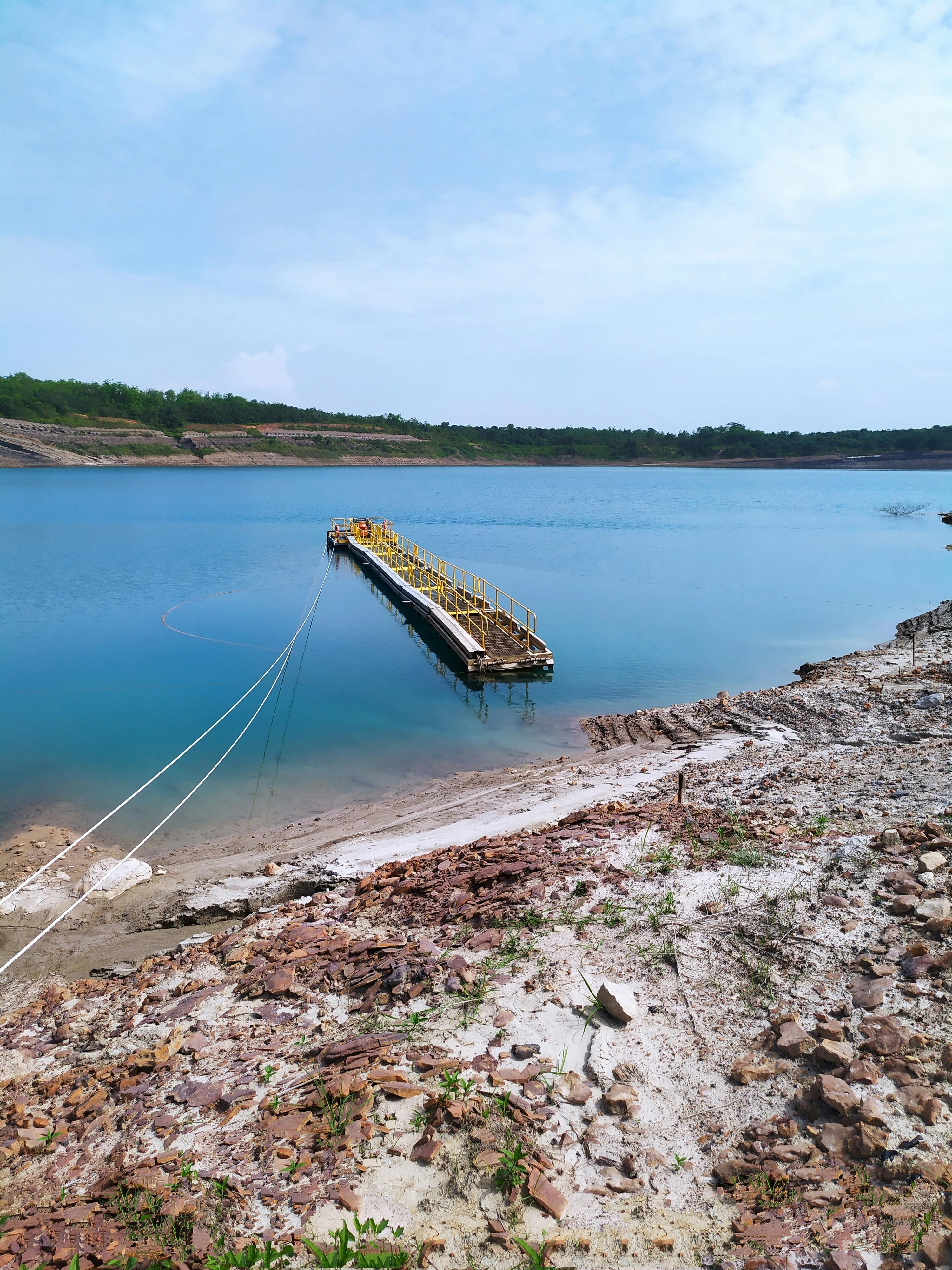 Wooden Floating Bridge in Water · Free Stock Photo