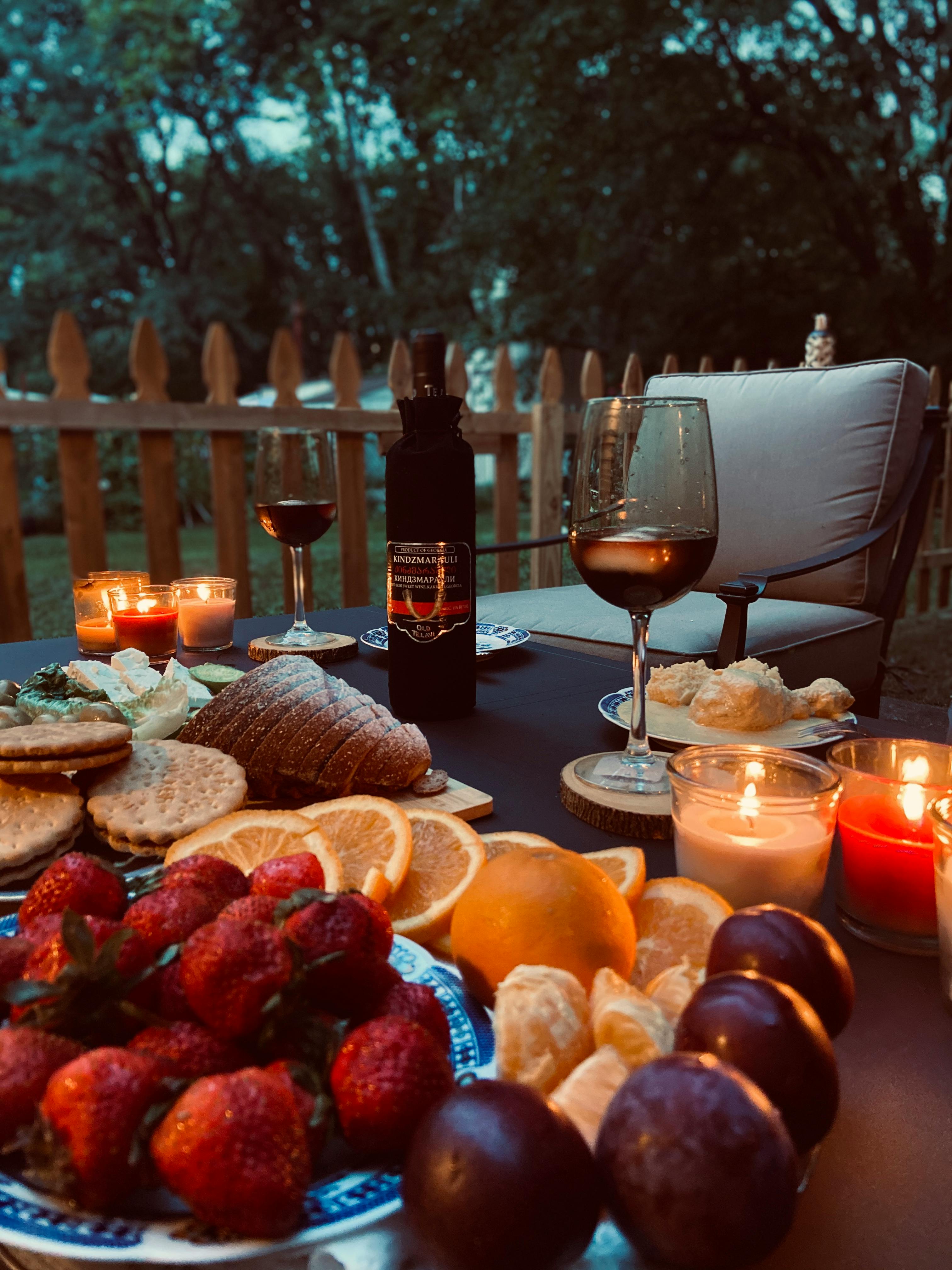 Foods and Drinks on the Table · Free Stock Photo