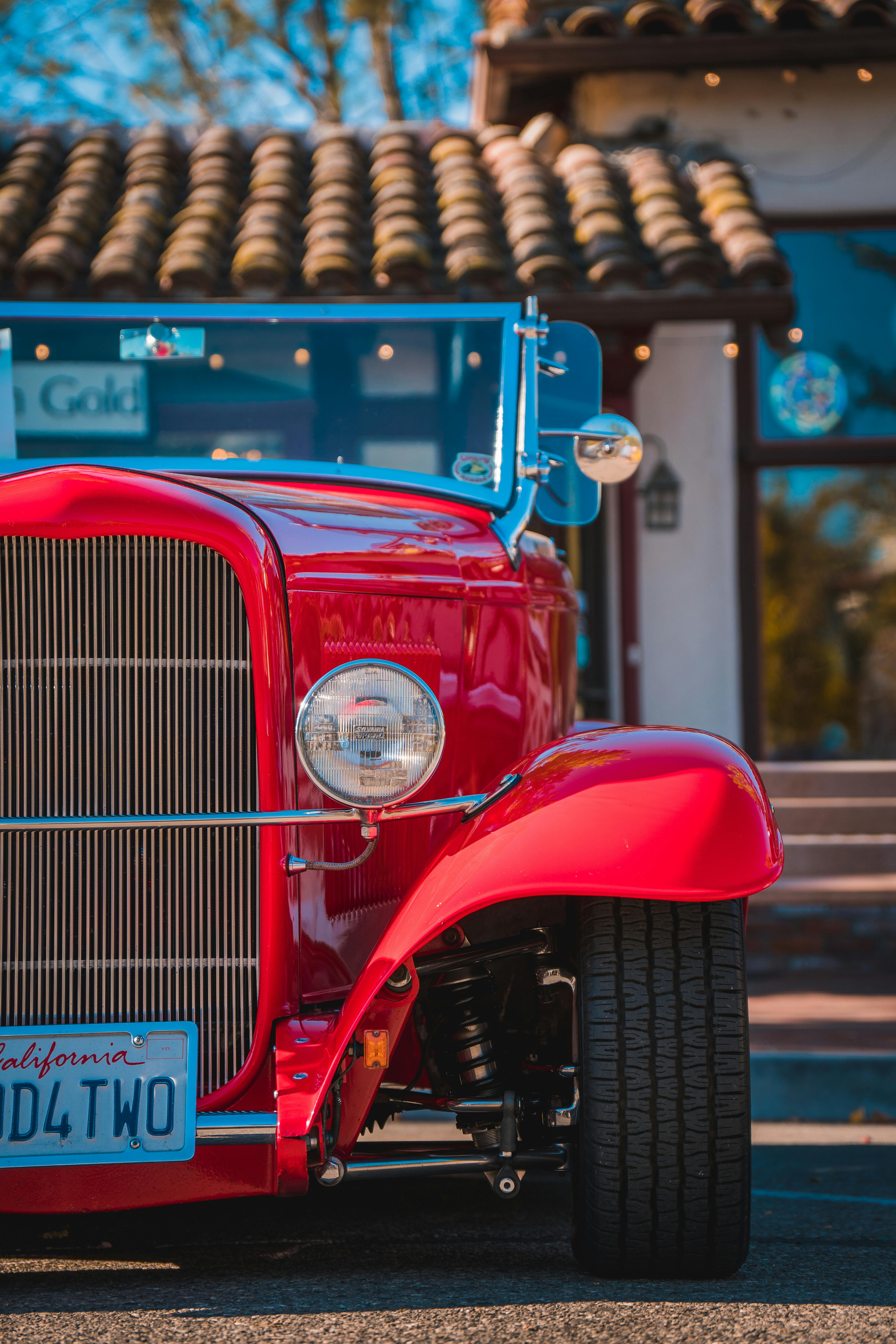 Red Vintage Ford Car · Free Stock Photo