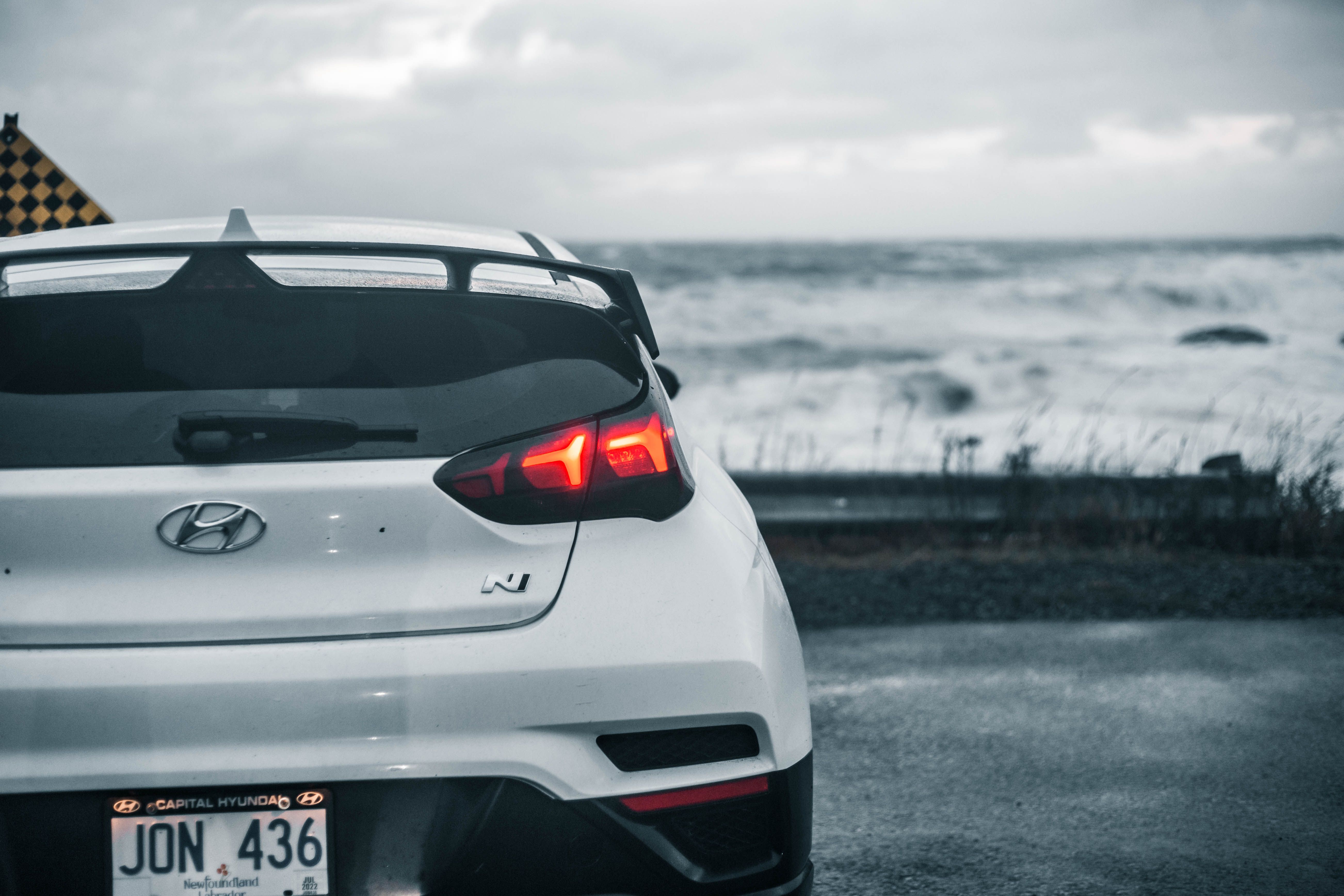 Photo of a White Hatchback Car · Free Stock Photo
