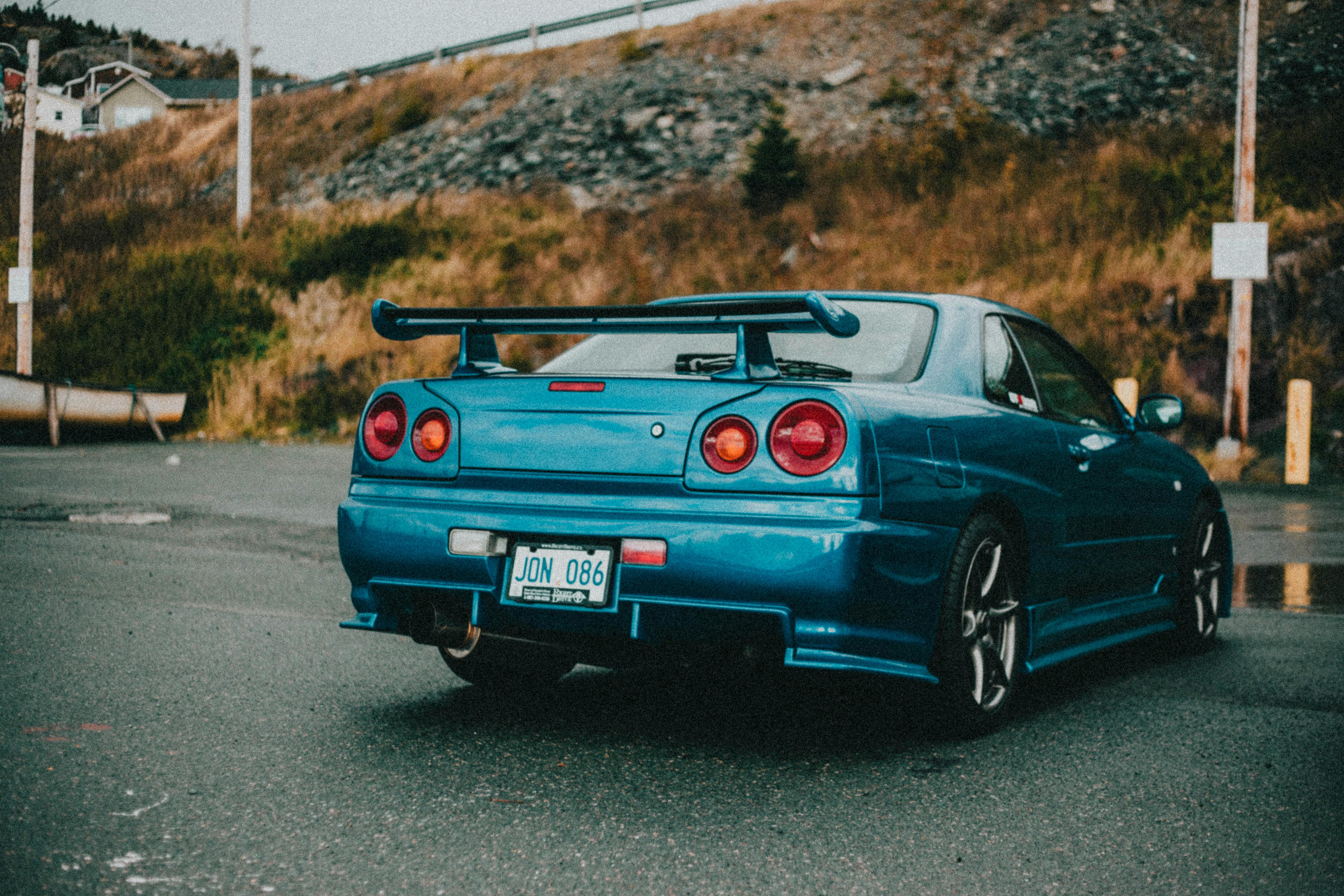 Blue Nissan Skyline Sports Car · Free Stock Photo