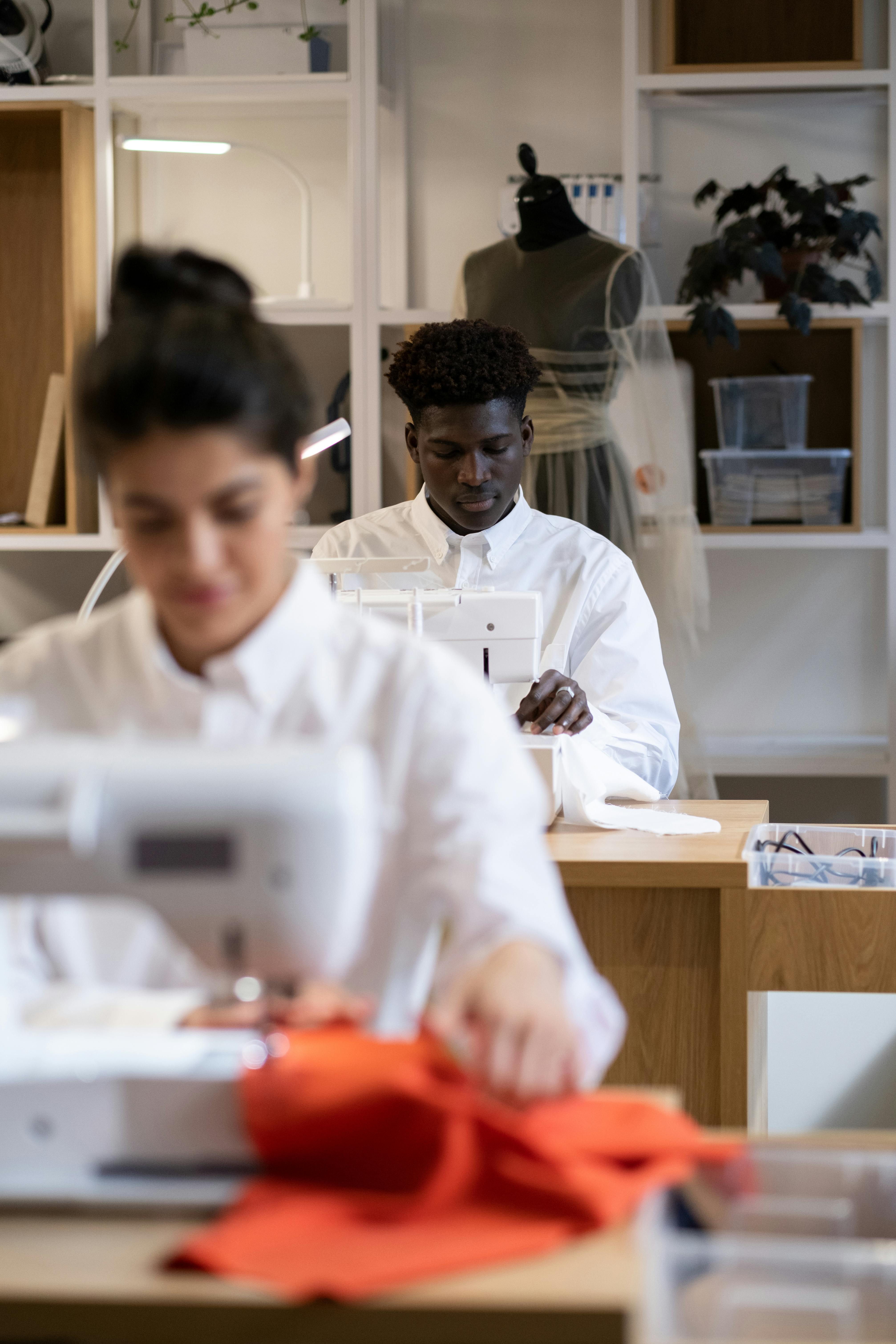 A Man using Sewing Machine · Free Stock Photo