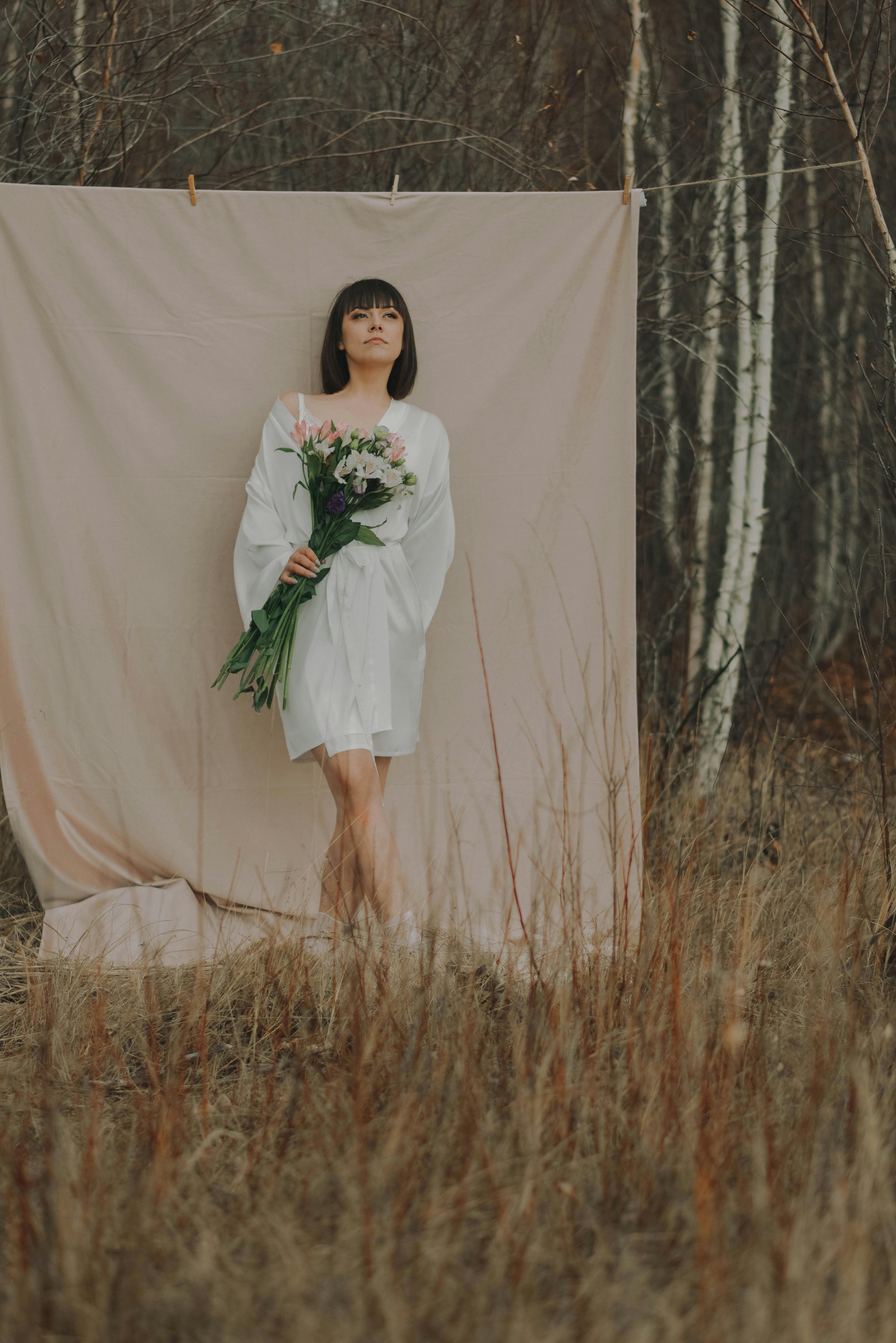 Photo of Blonde Woman with Back Facing Camera · Free Stock Photo