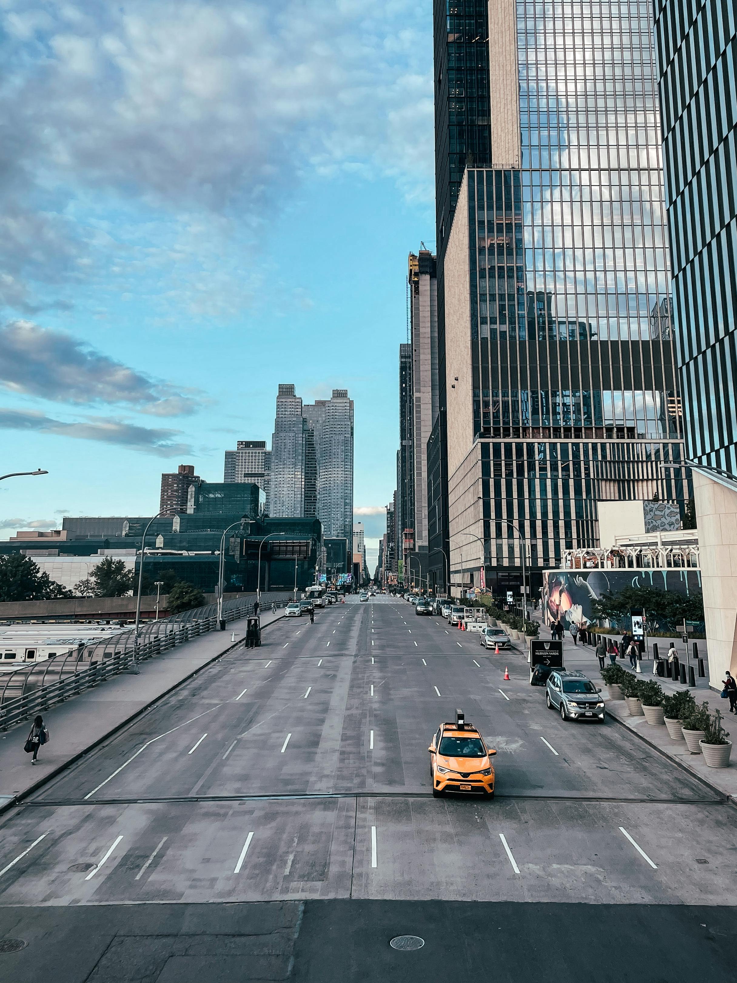 Aerial View of Cars on the Road · Free Stock Photo