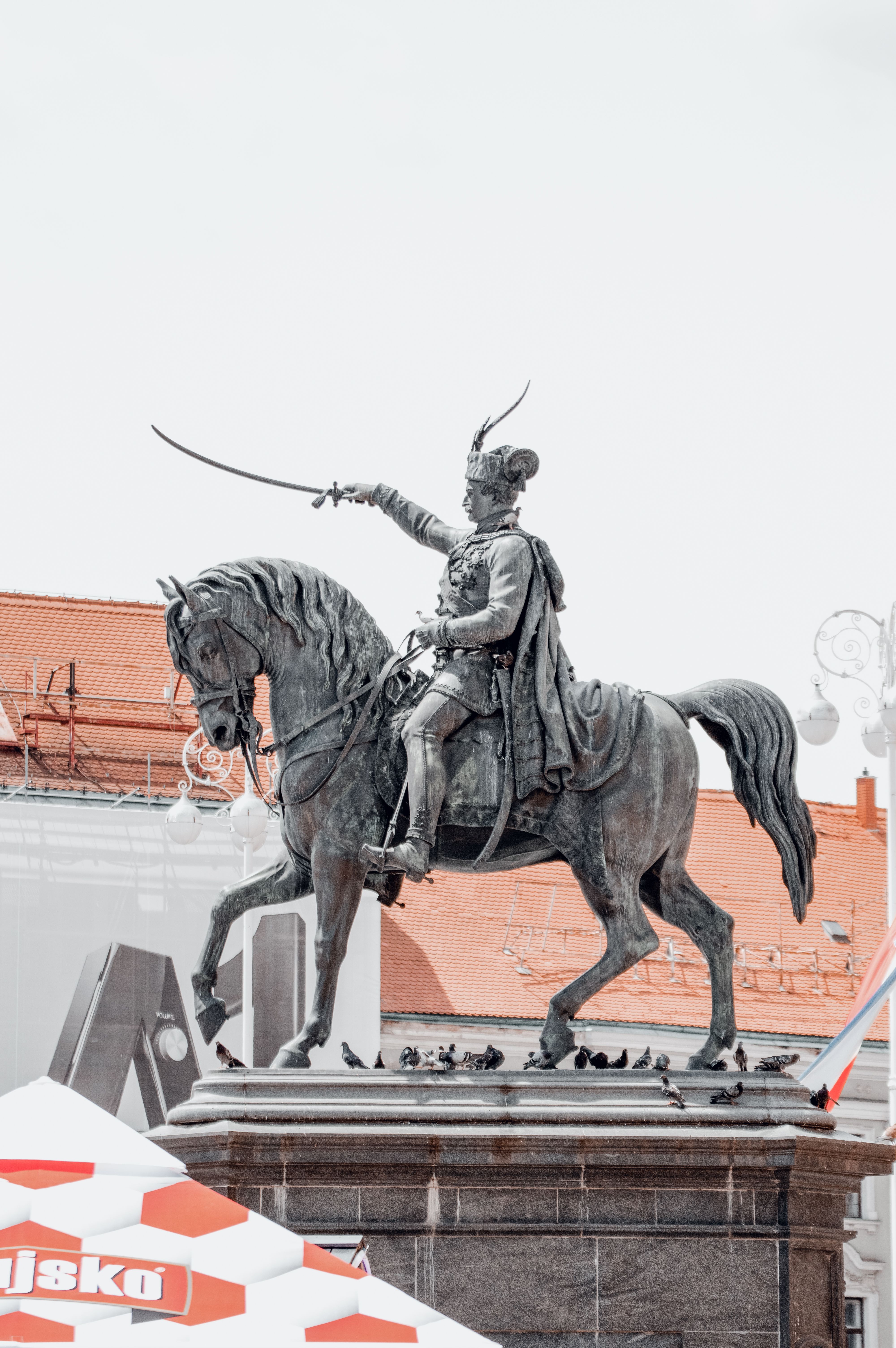Man Riding Horse Statue · Free Stock Photo