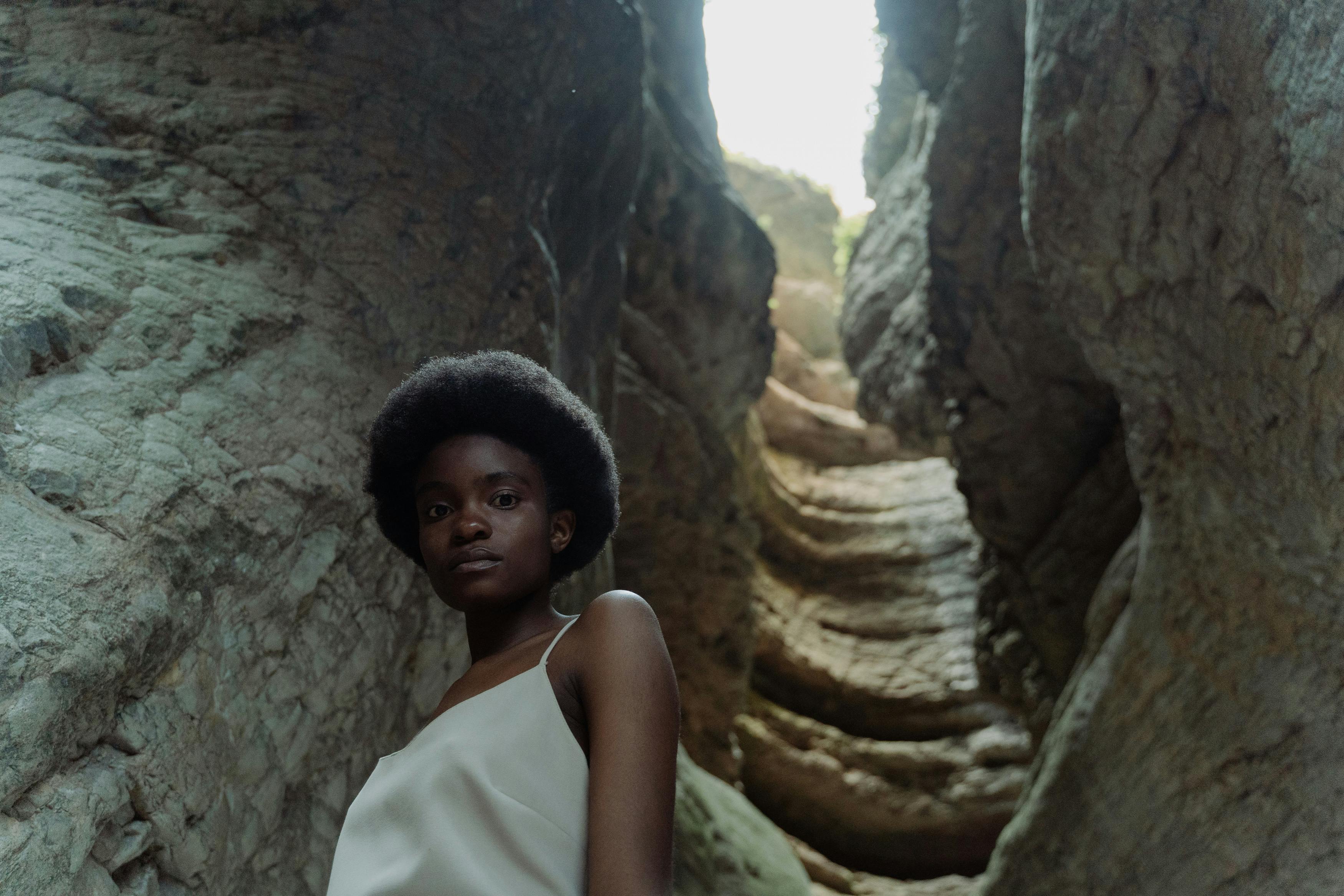 Woman in a Cave · Free Stock Photo
