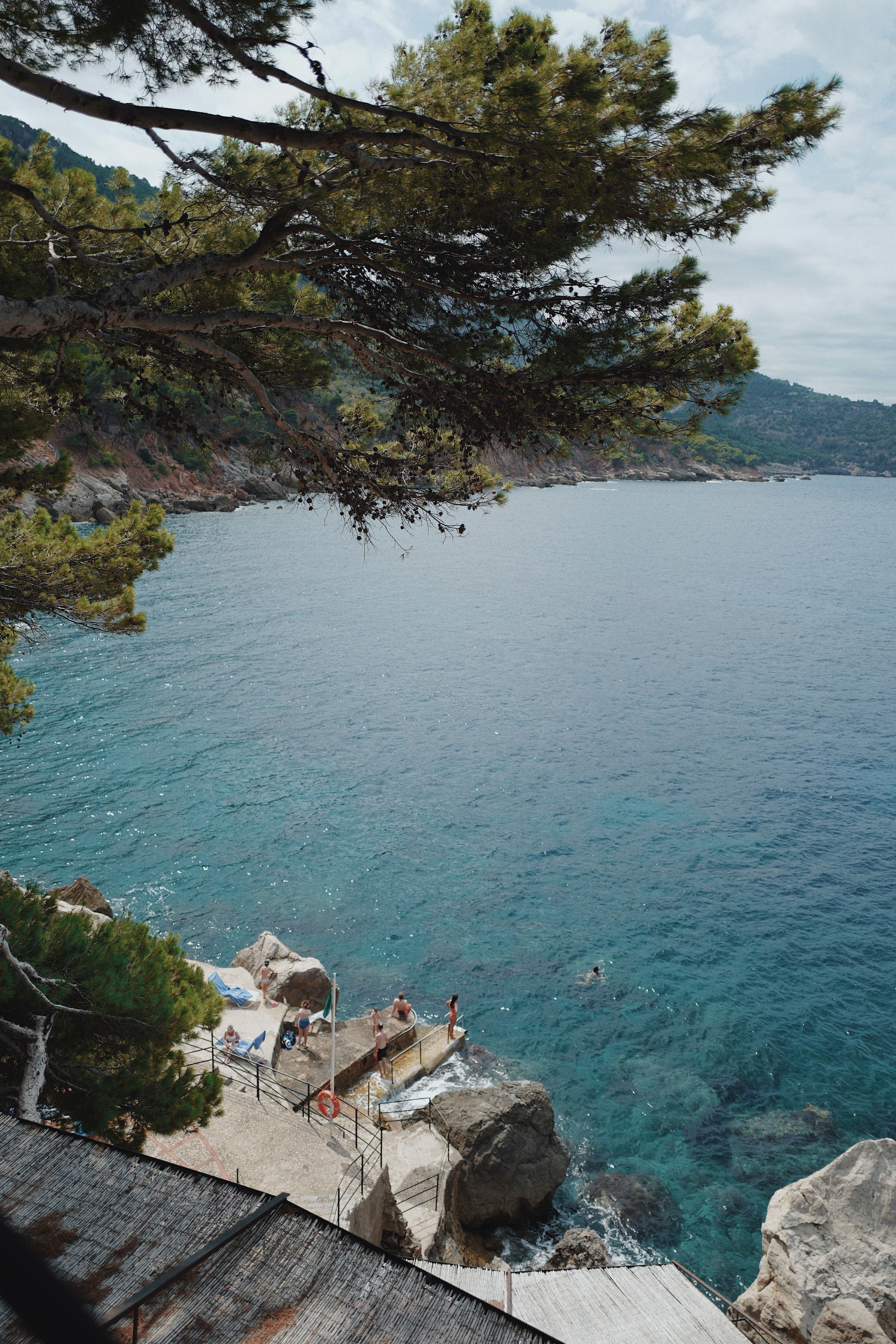 Terrace on Cliff on Sea Shore · Free Stock Photo