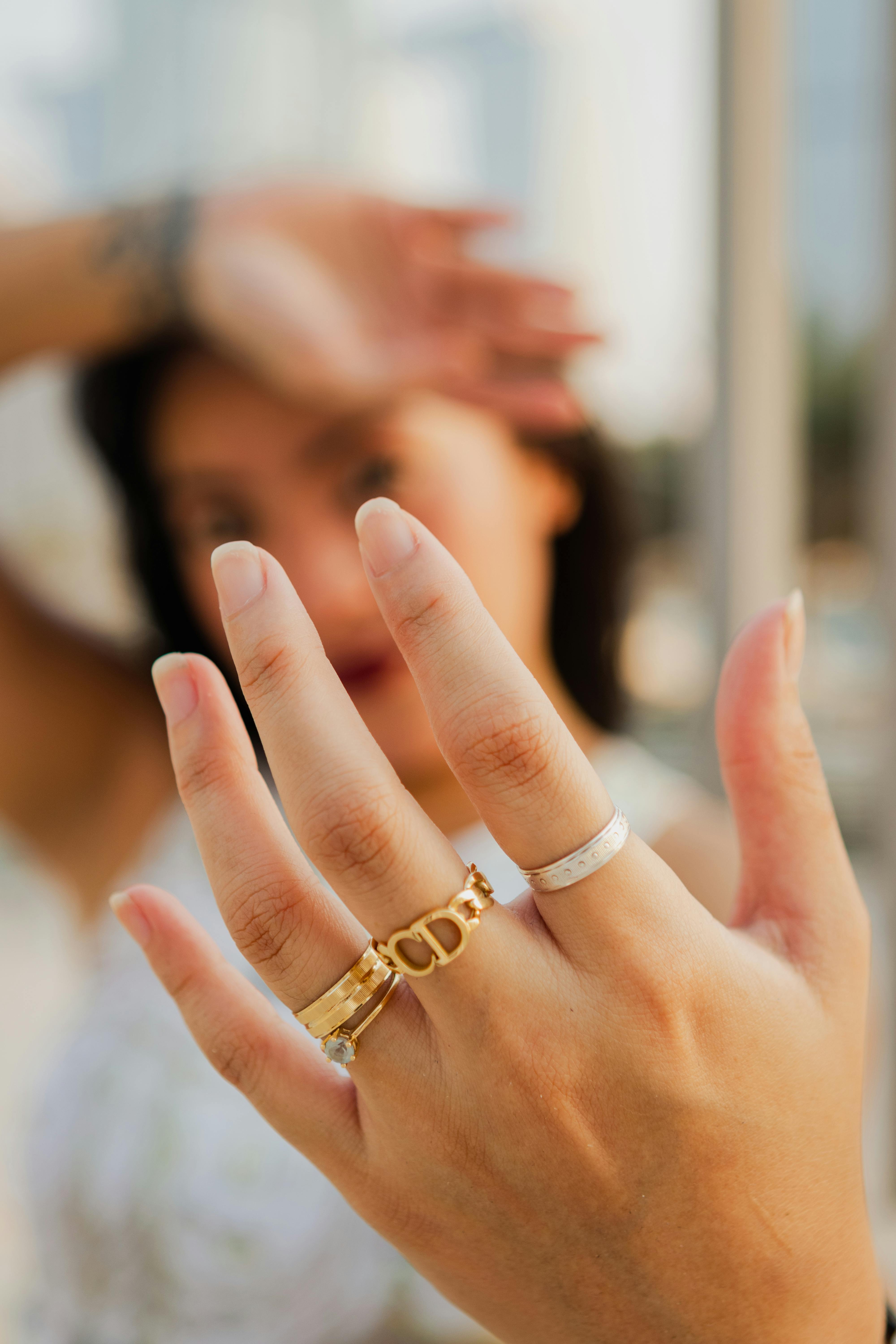 Woman Seen Through Hand · Free Stock Photo