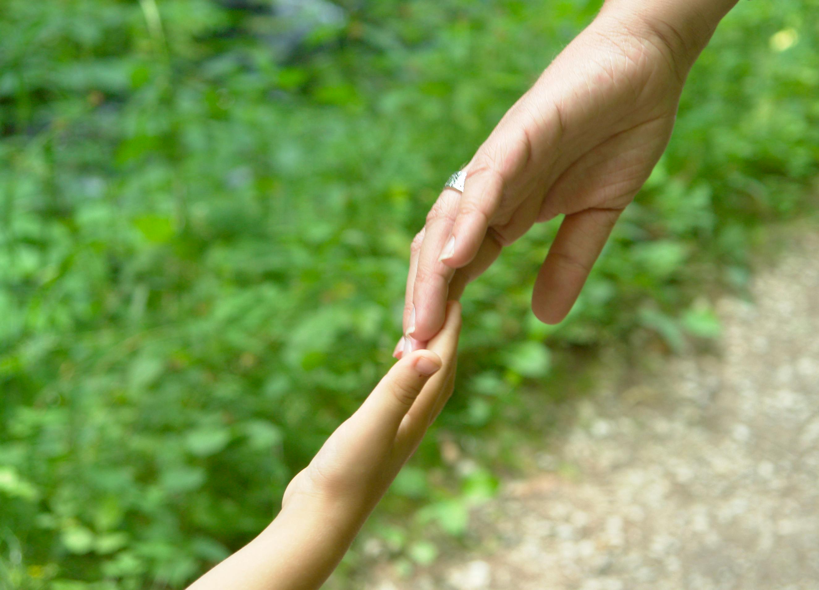 Photo of a Child's Hand Touching Another Person's Hand · Free Stock Photo