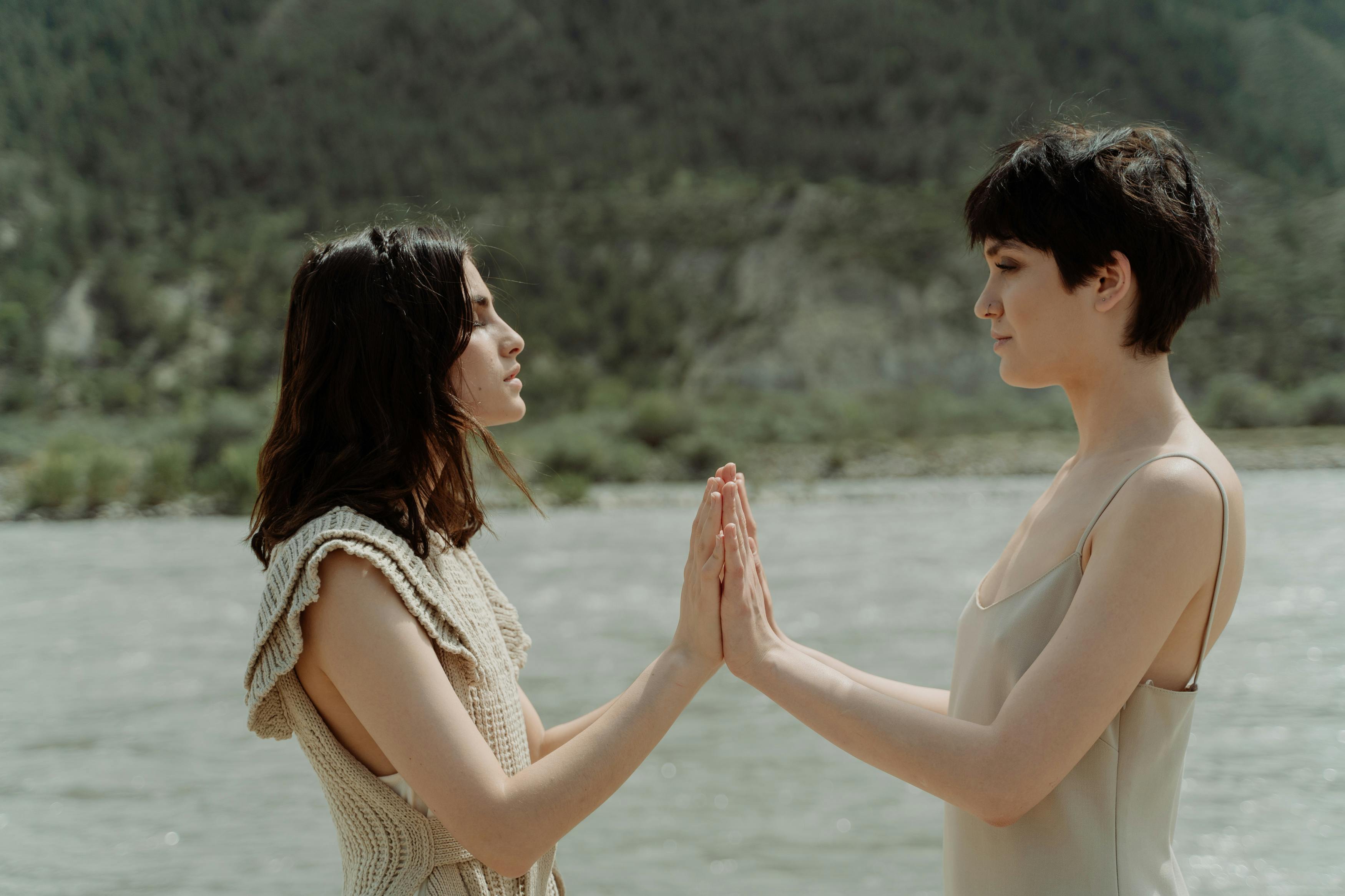 A Two Women Holding Hands Together · Free Stock Photo