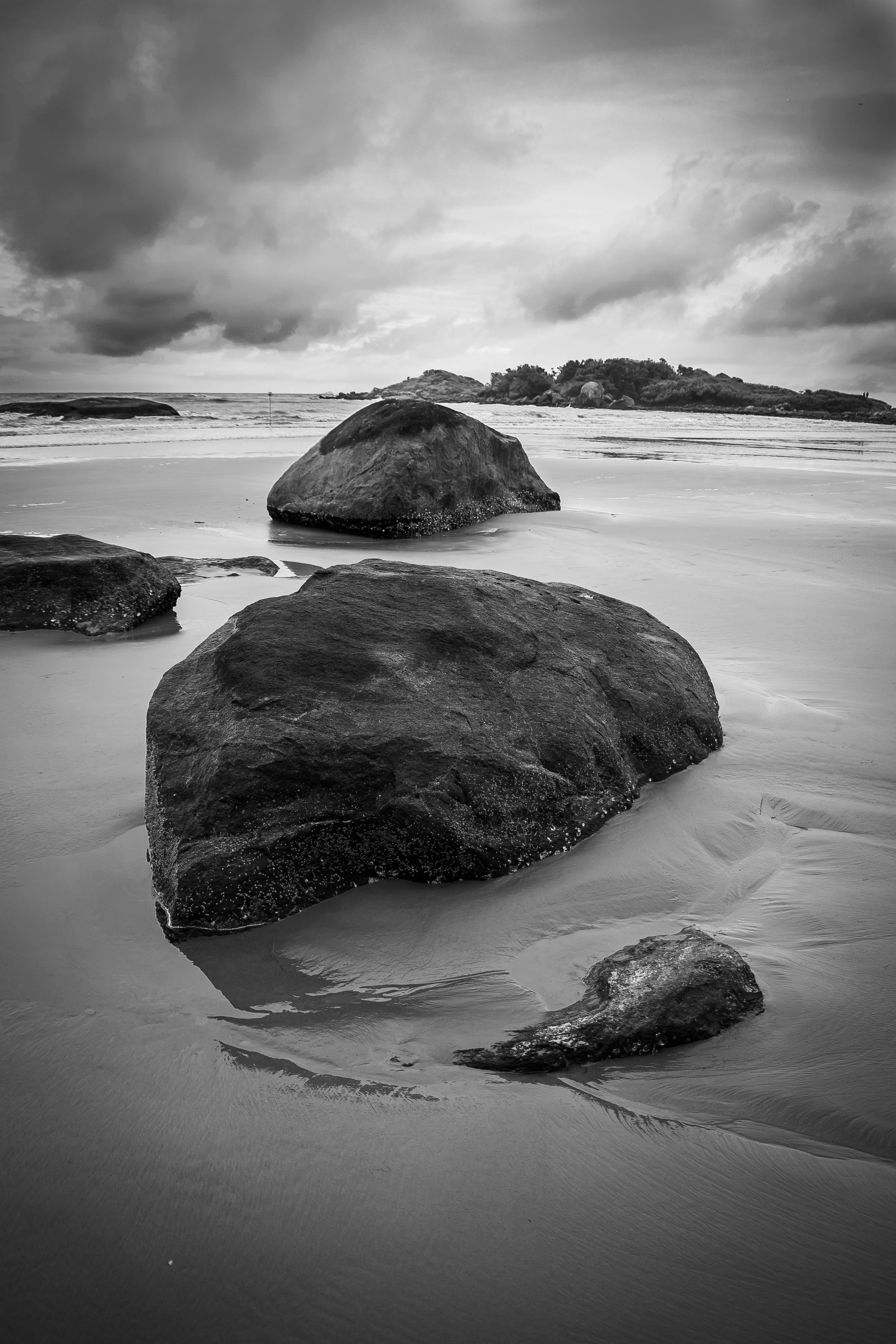 Gray Scale Photo of Body of Water · Free Stock Photo