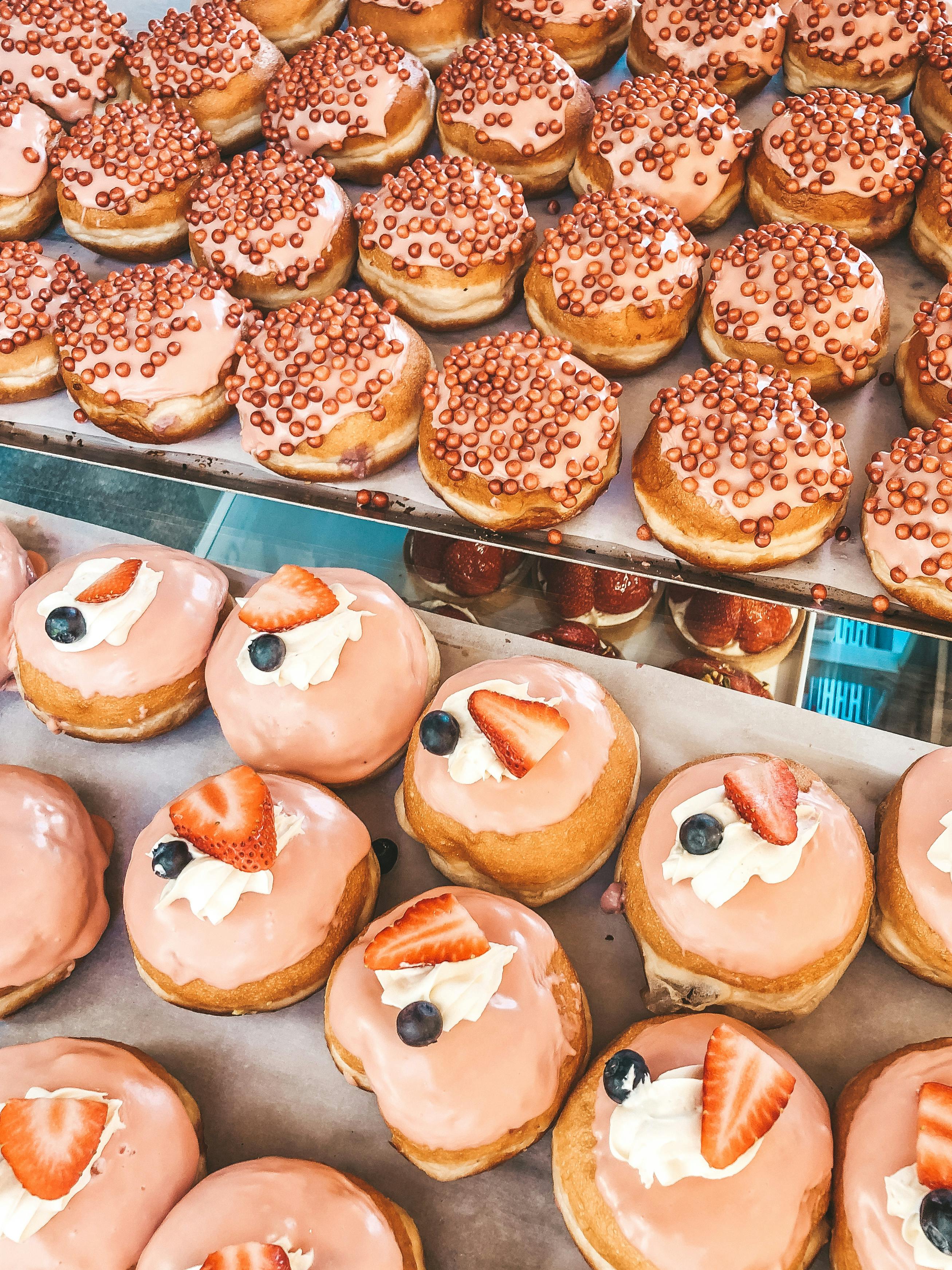 Overhead Shot of Different Kinds of Cronuts · Free Stock Photo