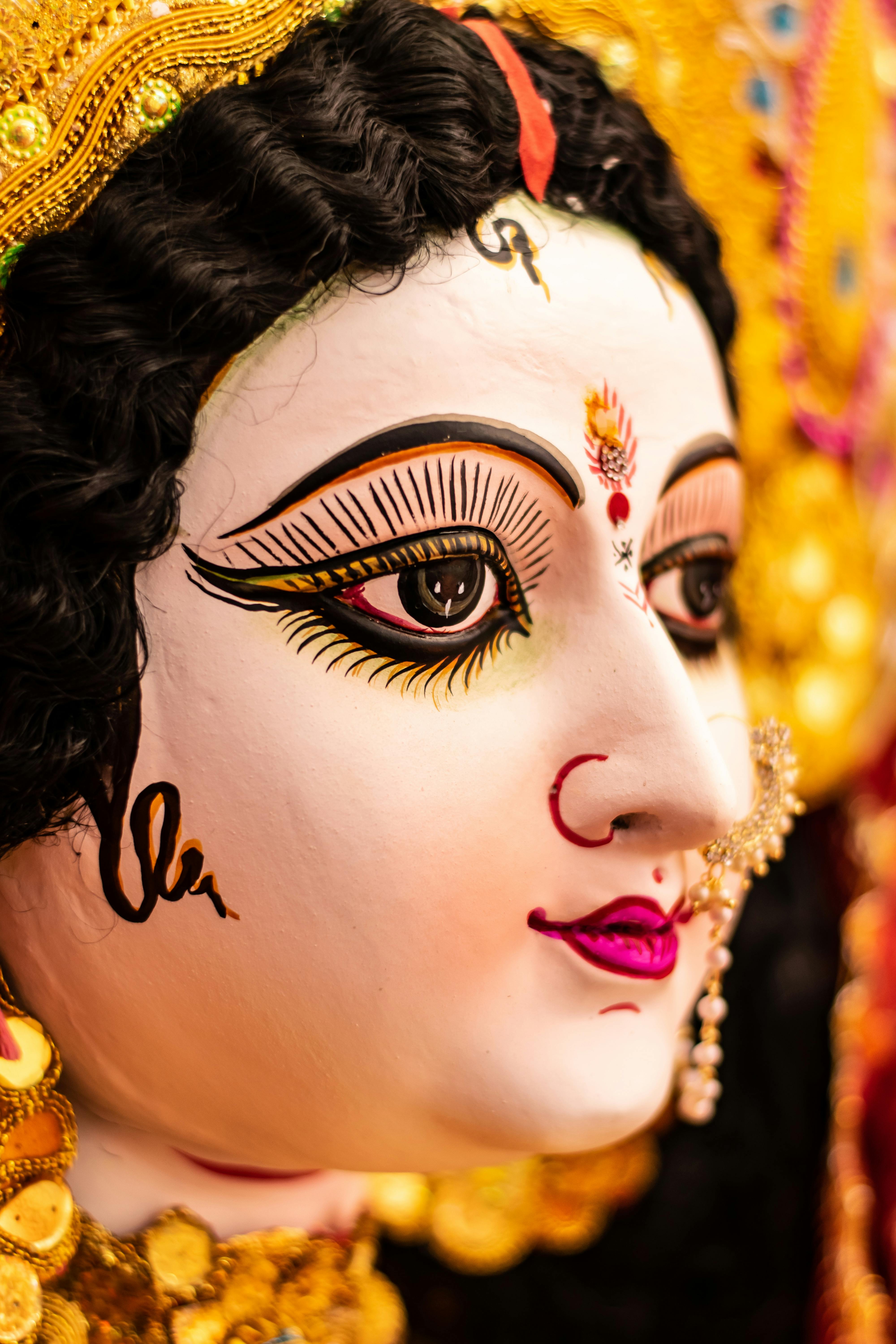 Close-up Photo of a Hindu God · Free Stock Photo