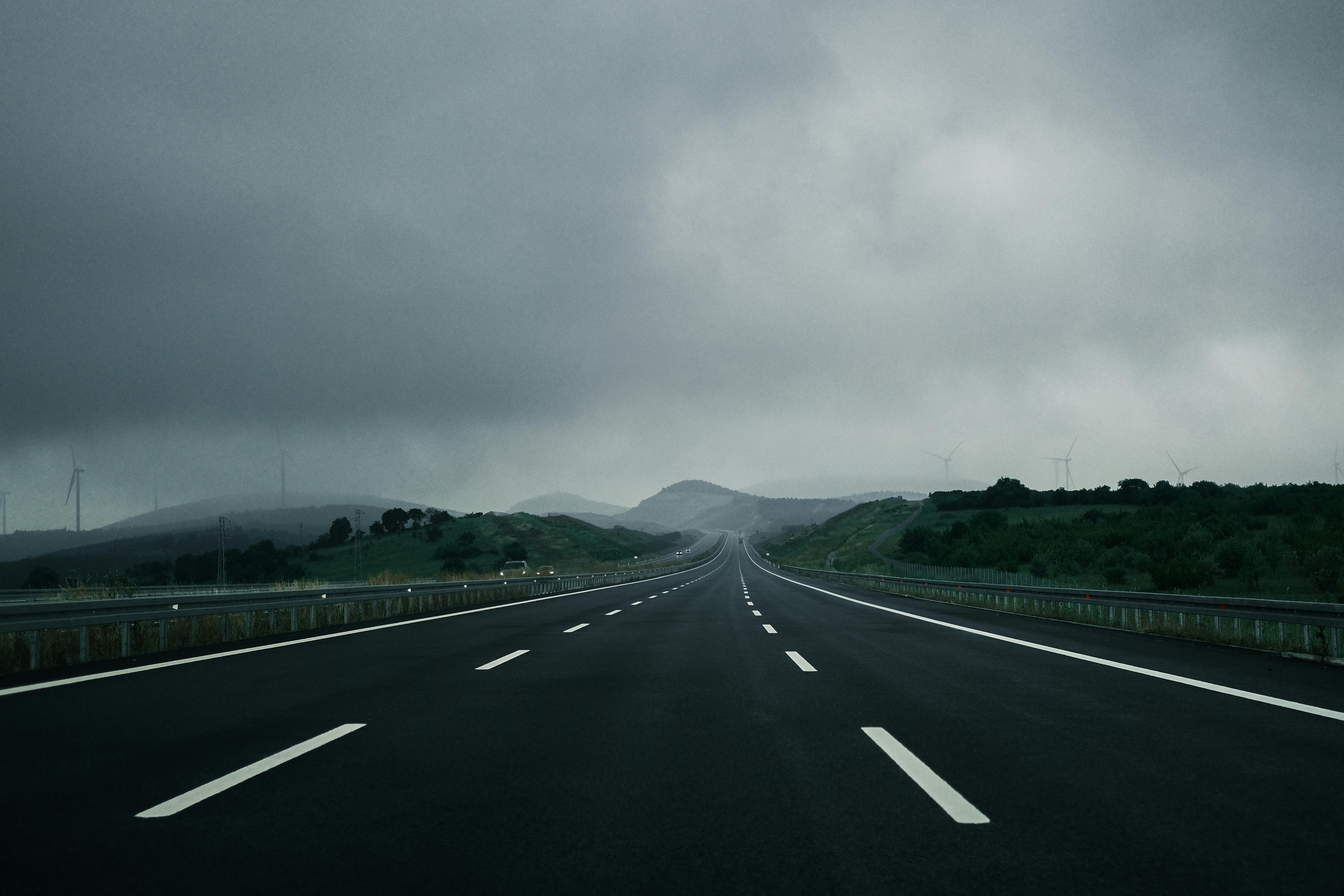 Empty Road Along The Mountain · Free Stock Photo