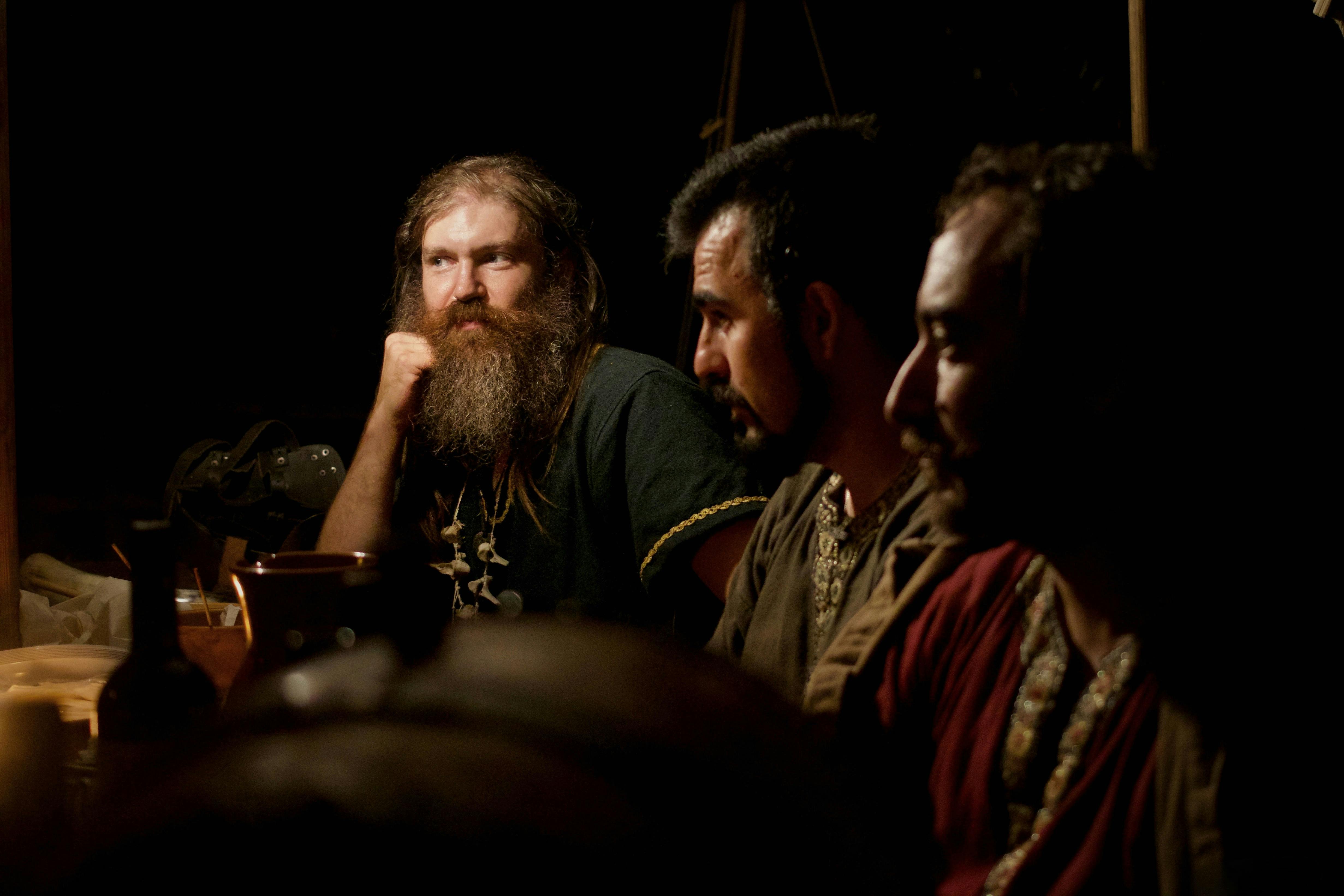 Men in Medieval Attire having a Discussion · Free Stock Photo