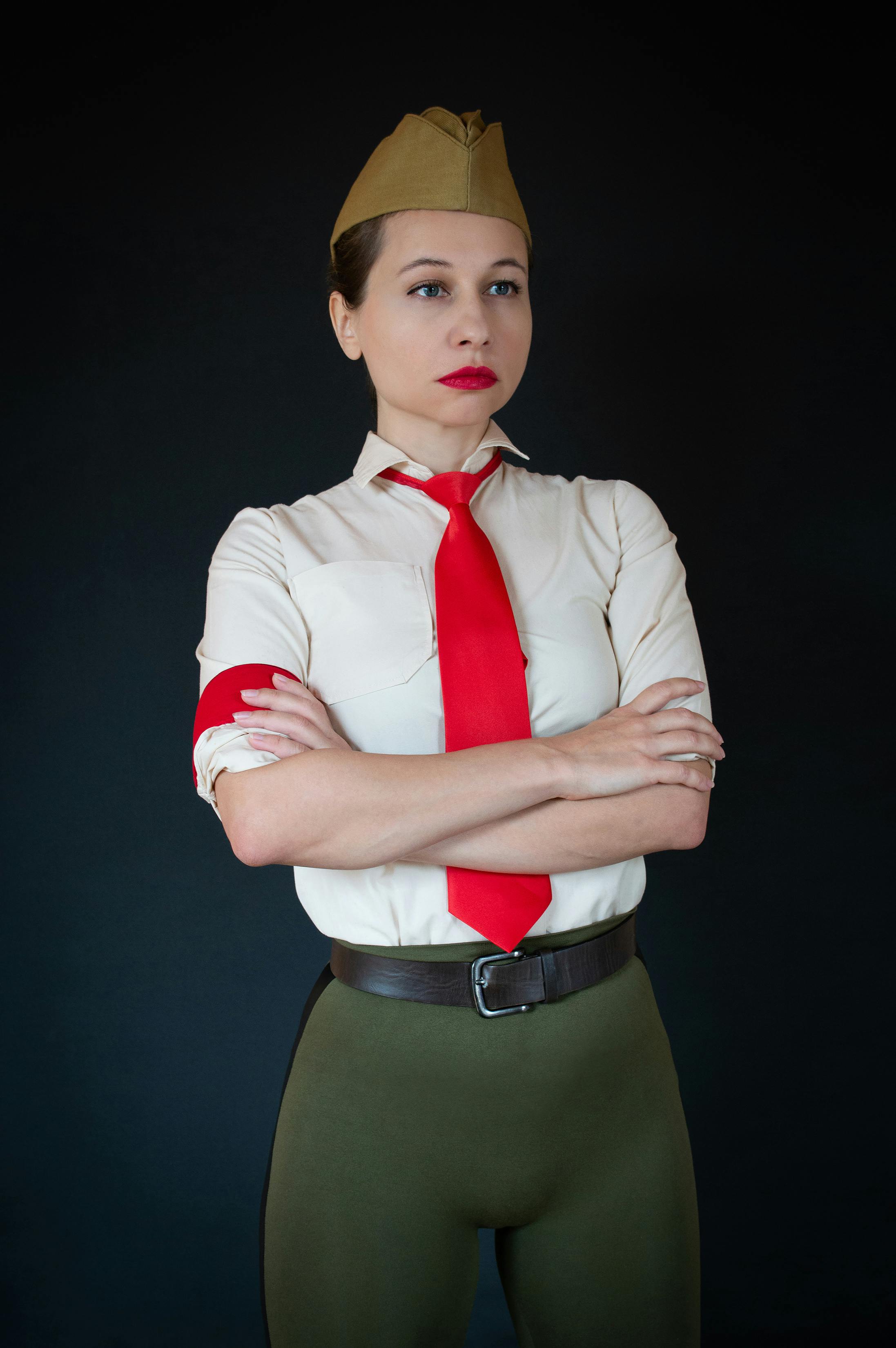 Woman Posing with her Arms Crossed · Free Stock Photo