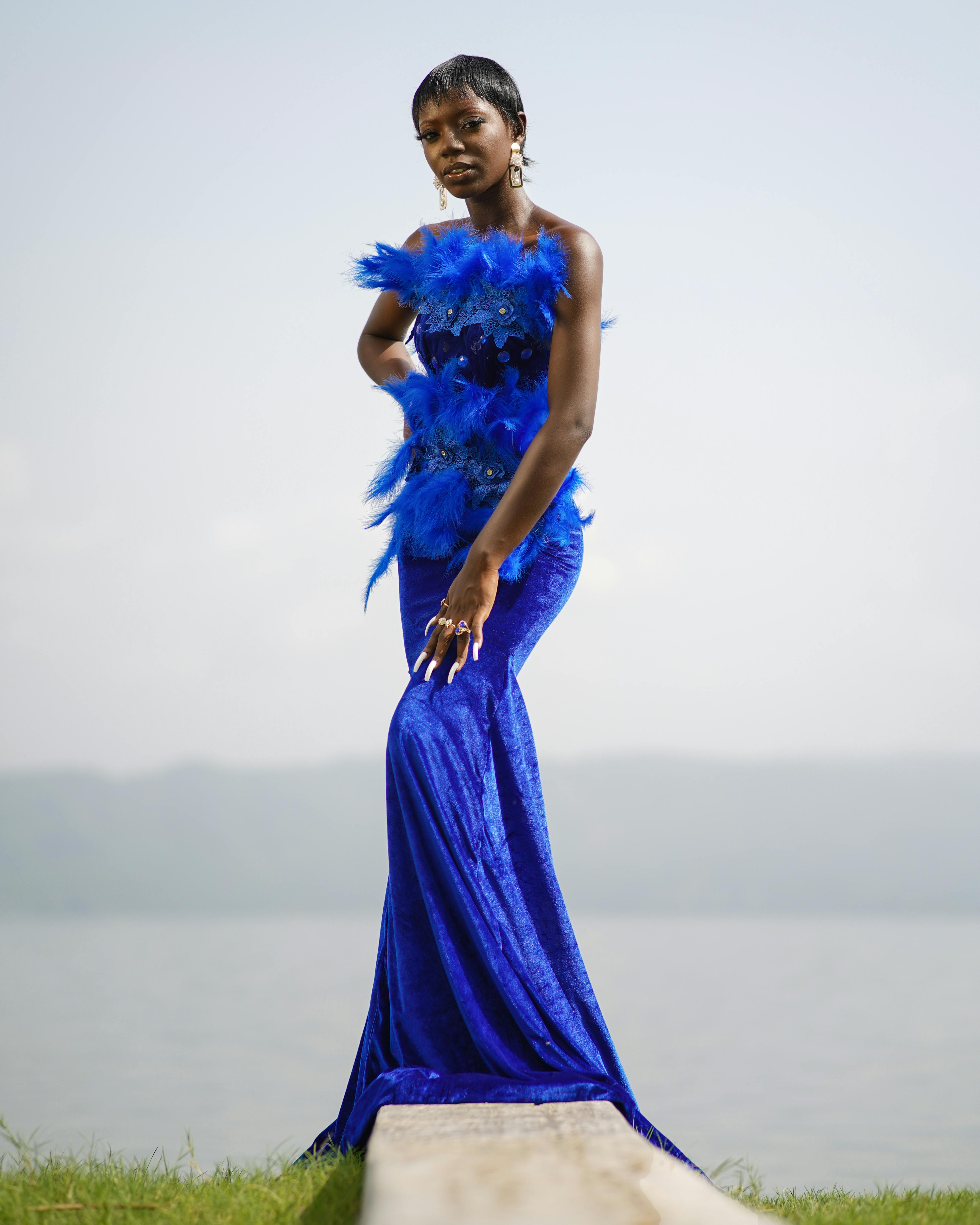 Woman in Blue Dress · Free Stock Photo