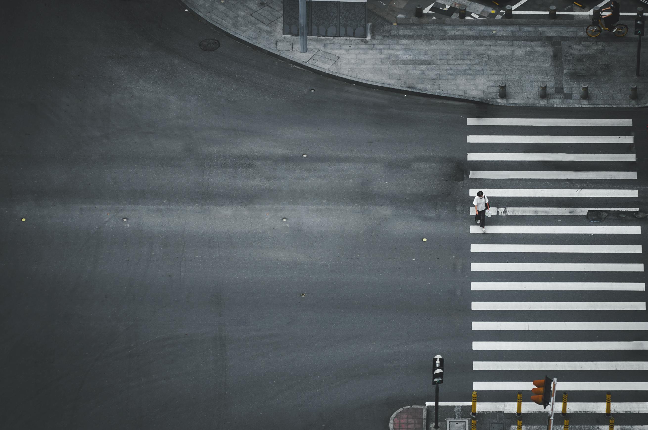 People Walking on Crossing in City Downtown · Free Stock Photo